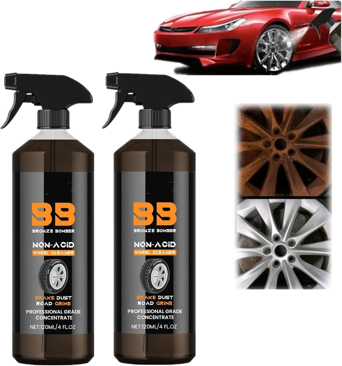 Meigap Brake Bomber Cleaner Powerful Wheel Cleaner, Brake Bomber Wheel ...
