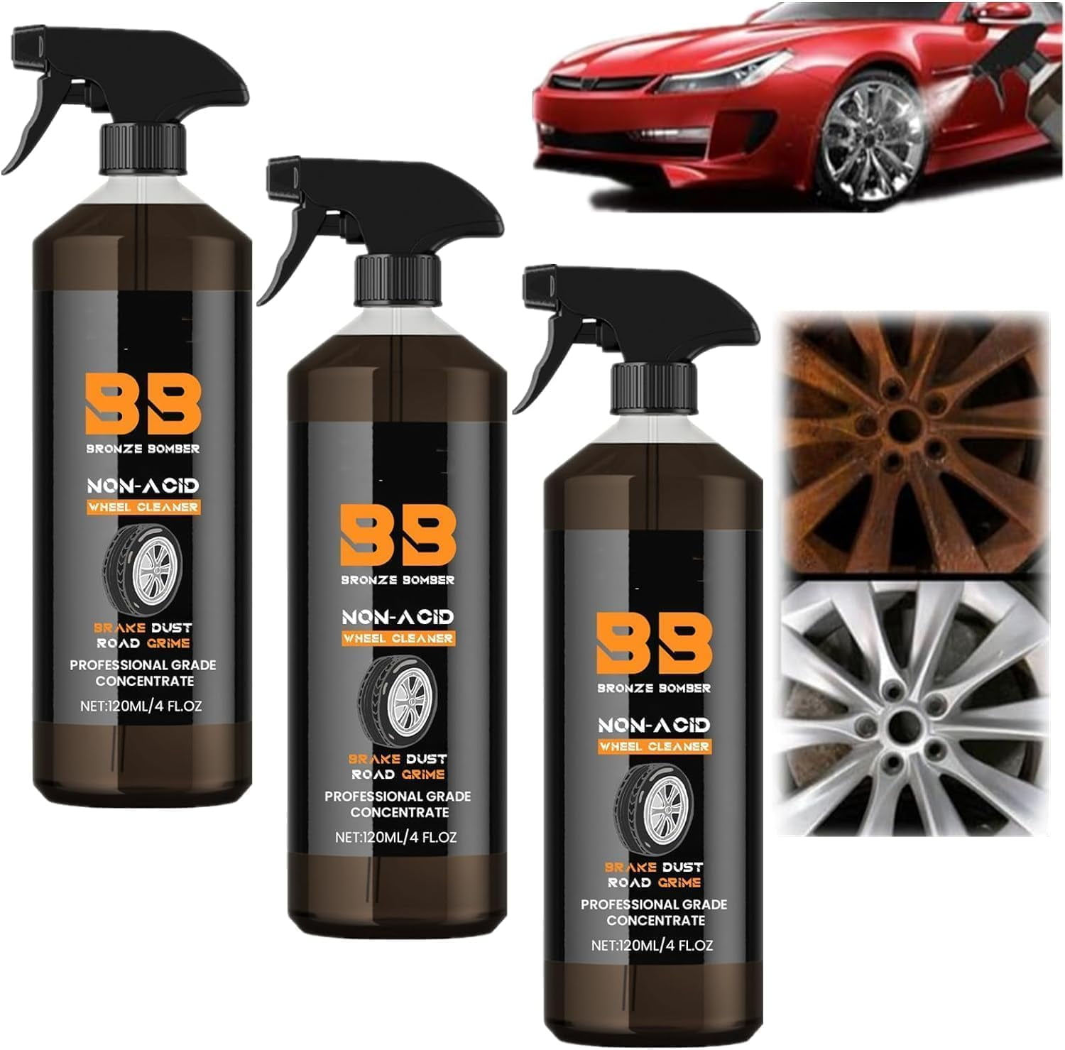 Meigap Brake Bomber Cleaner Powerful Wheel Cleaner, Brake Bomber Wheel ...