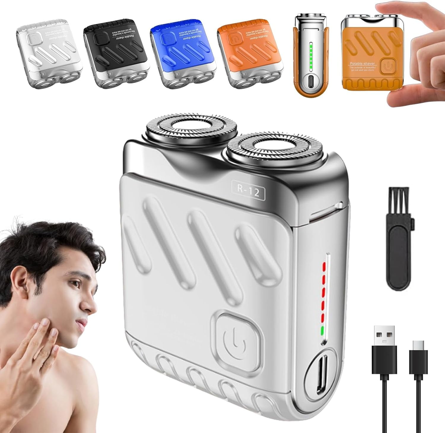 Meigline Mini Shaver - 2026 Small Steel Cannon Suspended Magnetic Blade Shaver, Meigline ...