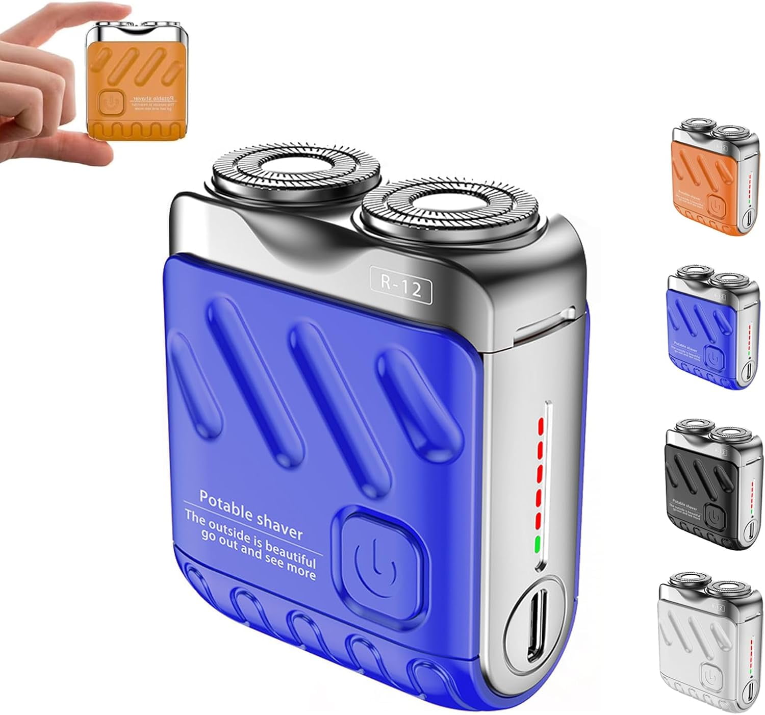 Meigline Mini Shaver, Mini Electric Explosive Shaver for Men, Suspended ...