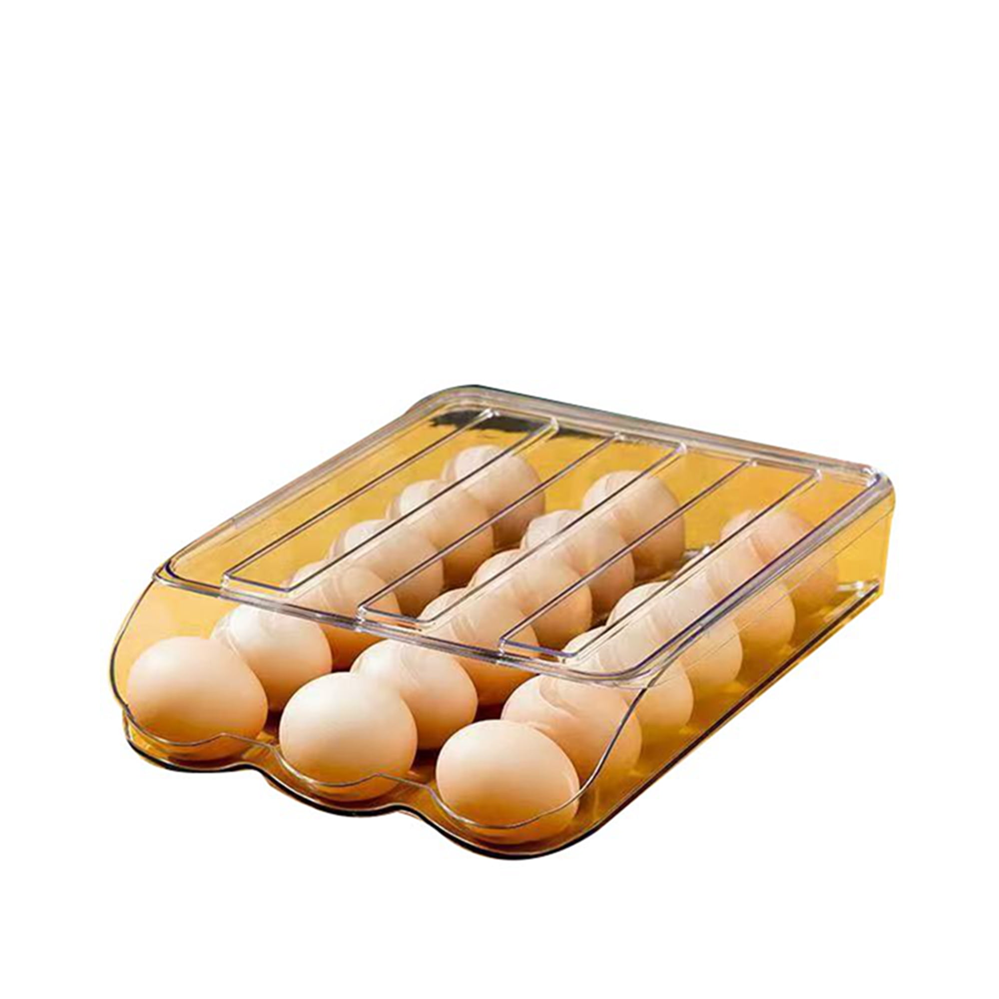 Meihuid Fridge Egg Dispenser Rolling Egg Container For Easy Retrieval