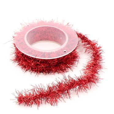 16 Feet Christmas Foil Tinsel Garland for Christmas Tree Holiday Walll ...