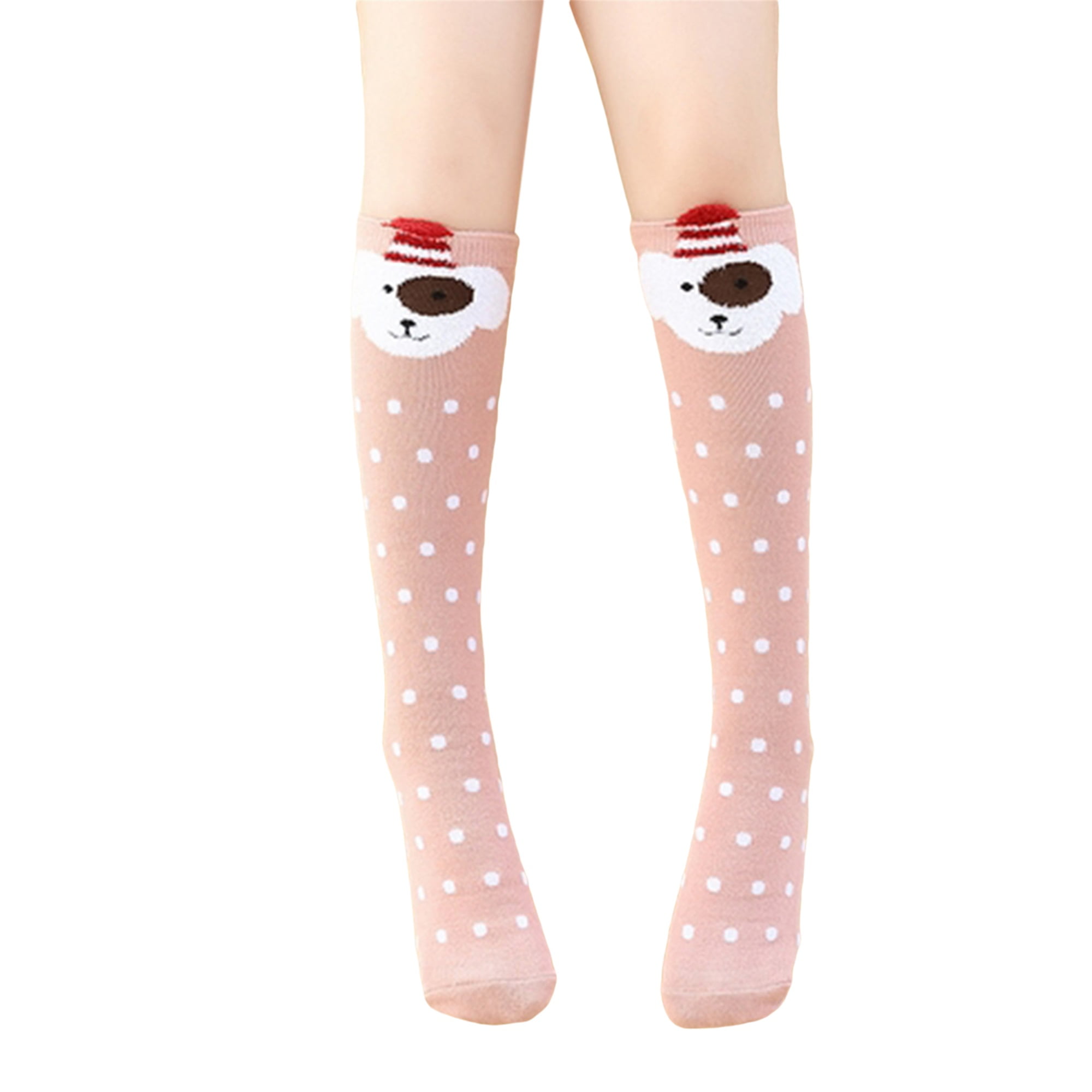 Meihuid Uniform Tube Stockings with Cartoon Animal Print for Kids Girls ...