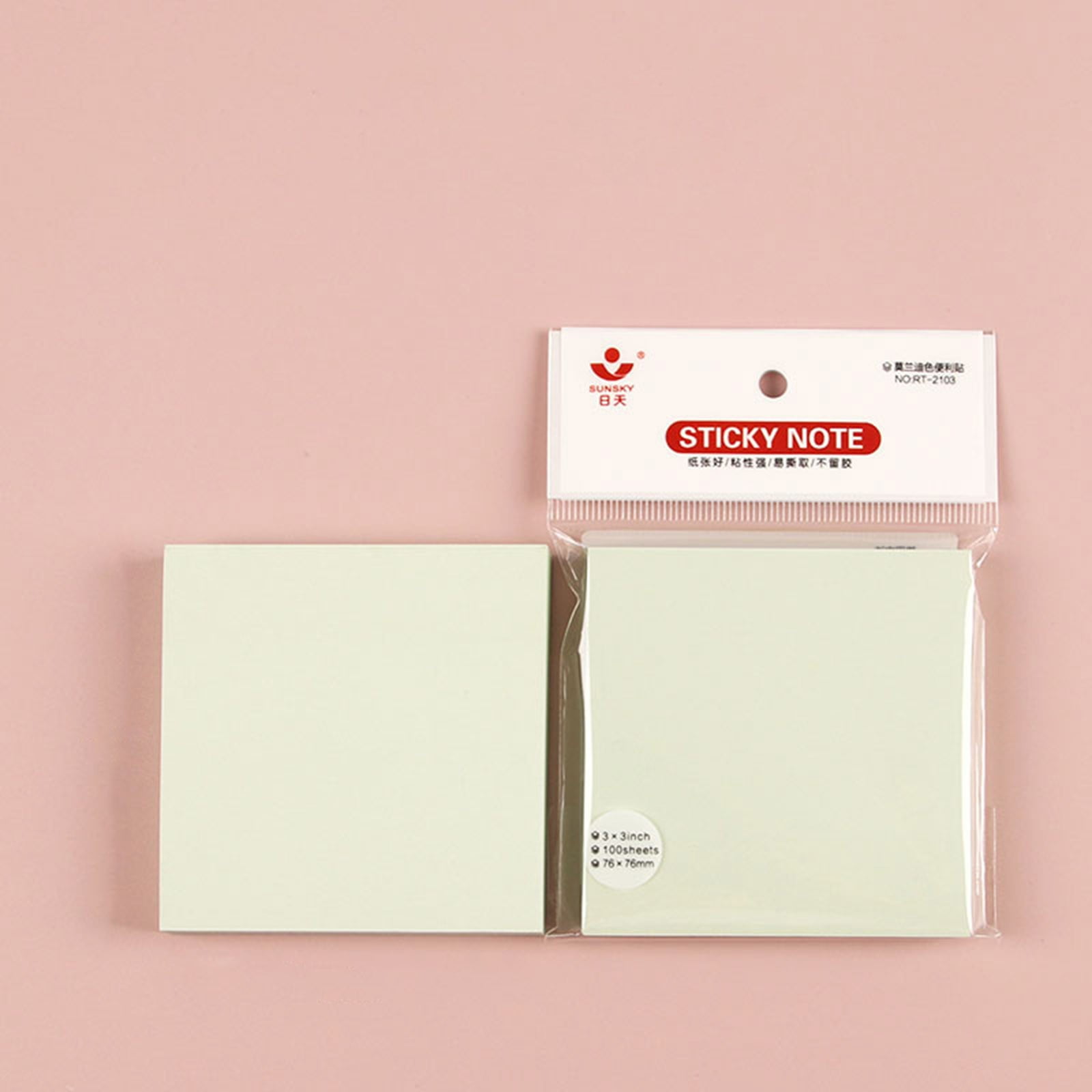 Meiiso 10 Pack Pastel Color Sticky Notes - 3x3 Inch Green, Easy to Post ...