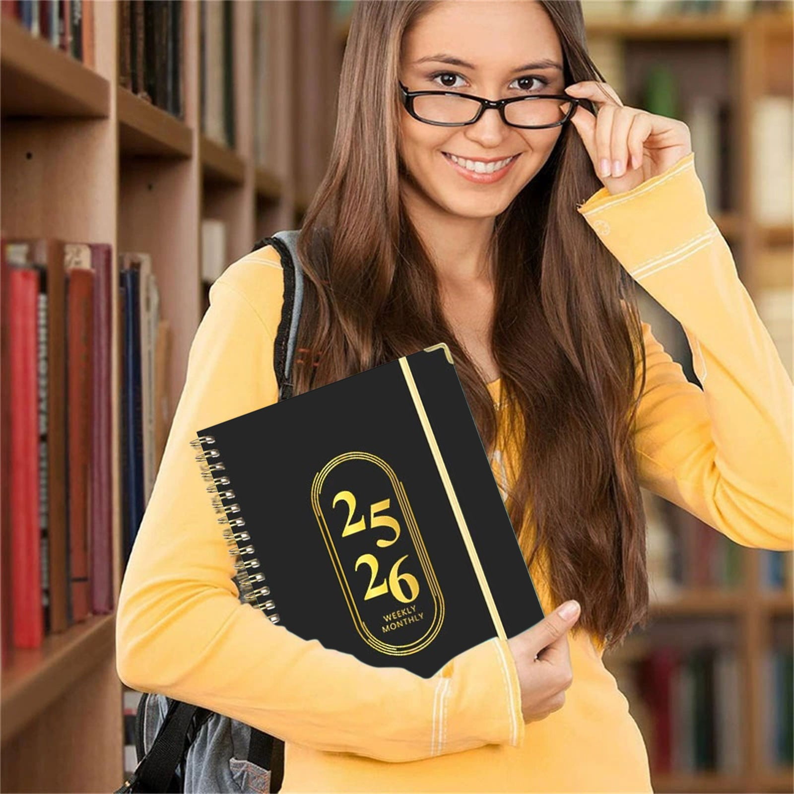 Meiiso 2026 English Daily Planner Hard Cover Calendar July - Walmart.com
