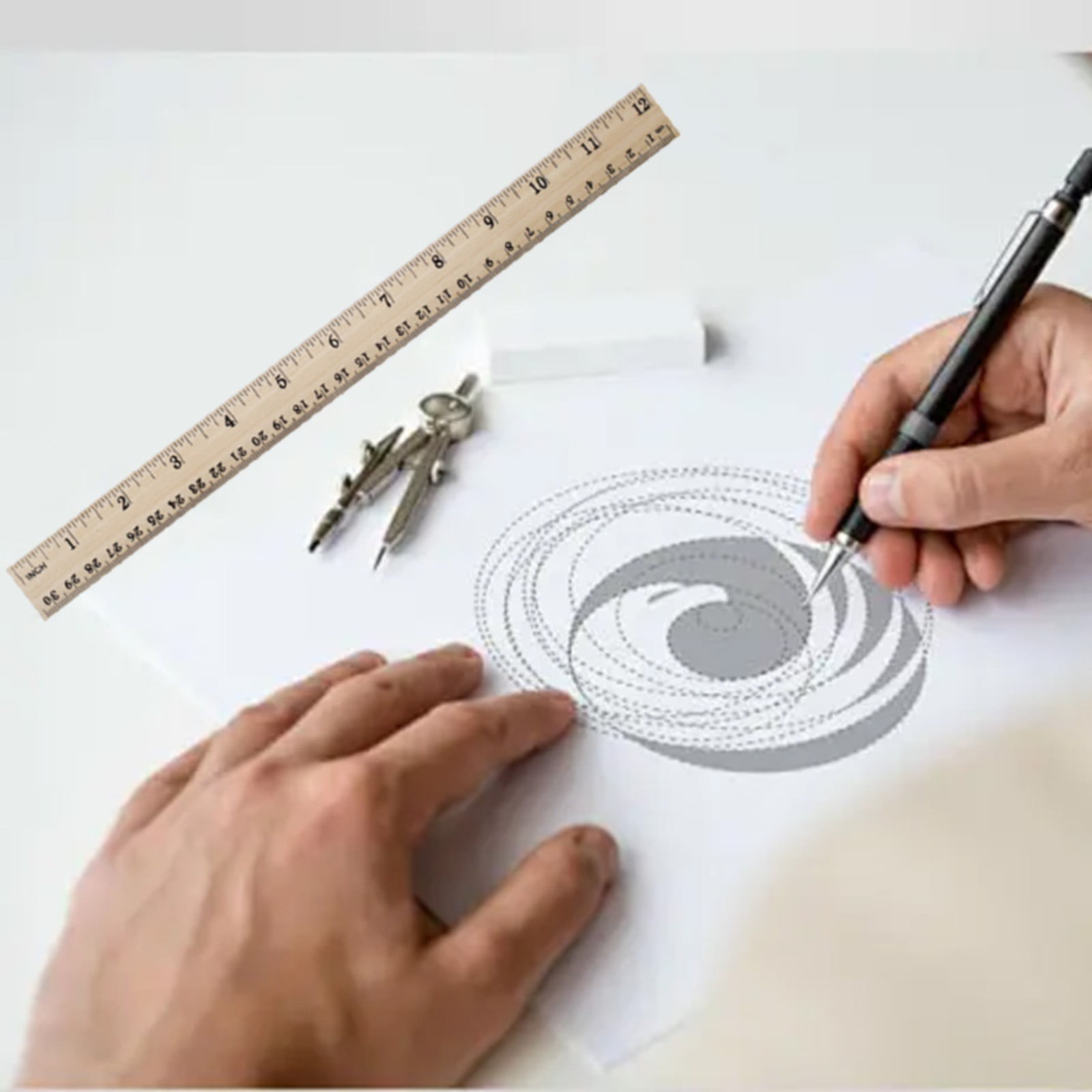 Meiiso 30cm Youngsterren's Straight Edge Ruler - Learners sch l ...