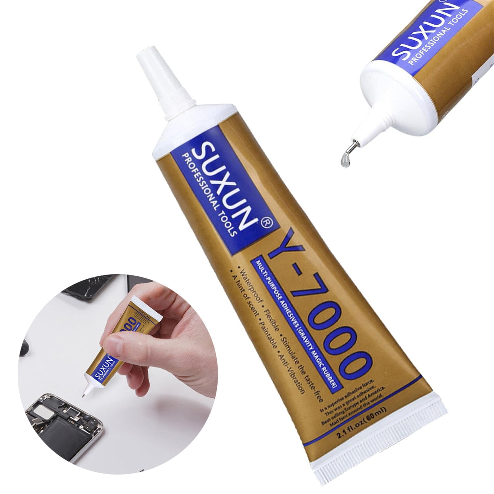 Meiiso 60Ml Instant Clear Multi-Purpose Adhesive Glue for Metal Wood ...