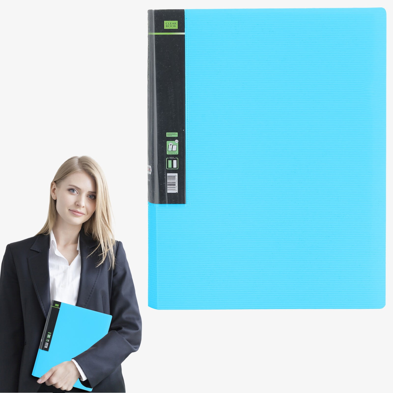 Meiiso A4 Art Portfolio, 9x12 Inch, 40 Pockets, Sky Blue, for Artwork ...