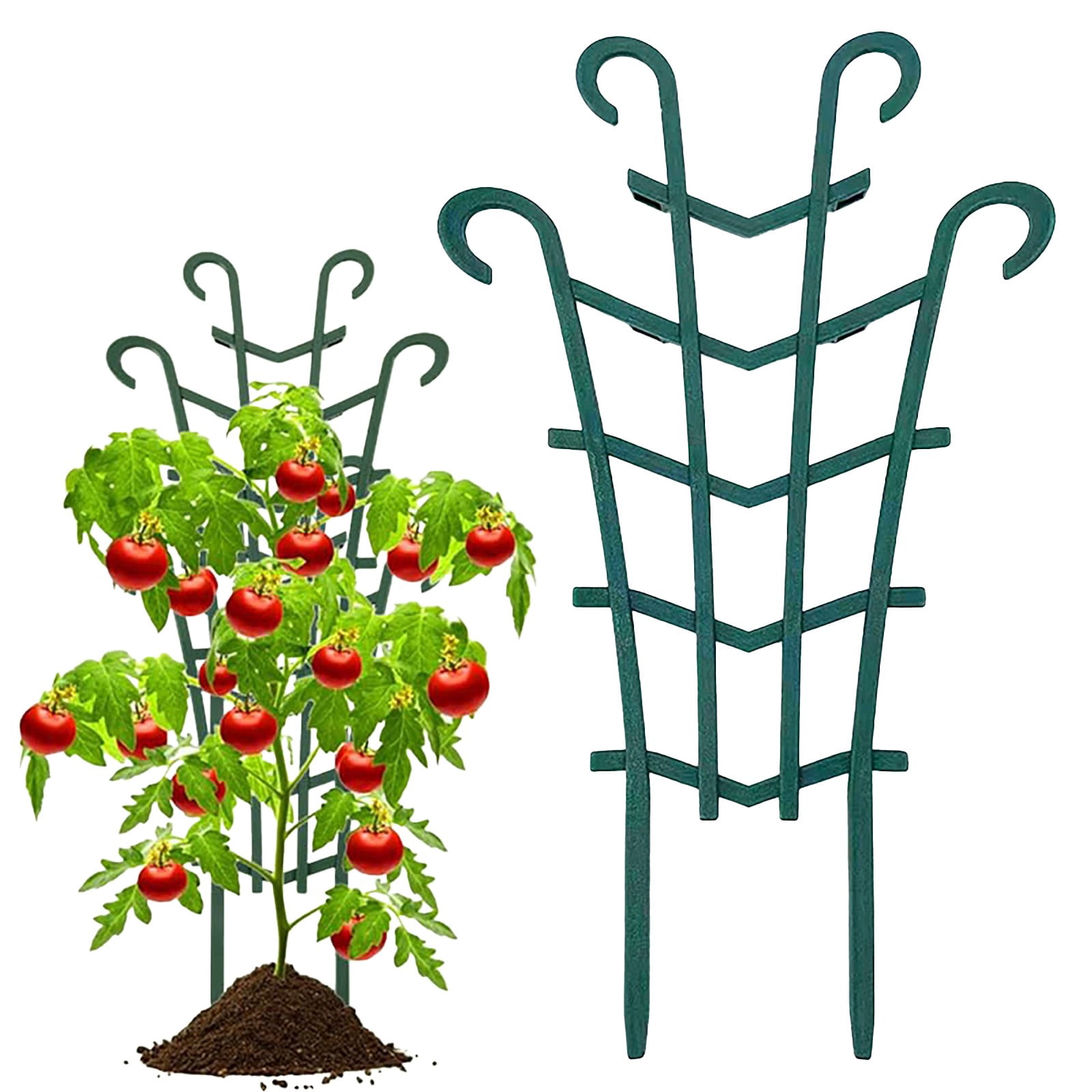 Meiiso Balcony Potted Plant Fixing Rod Fixed Clip, Garden Growing Plant ...