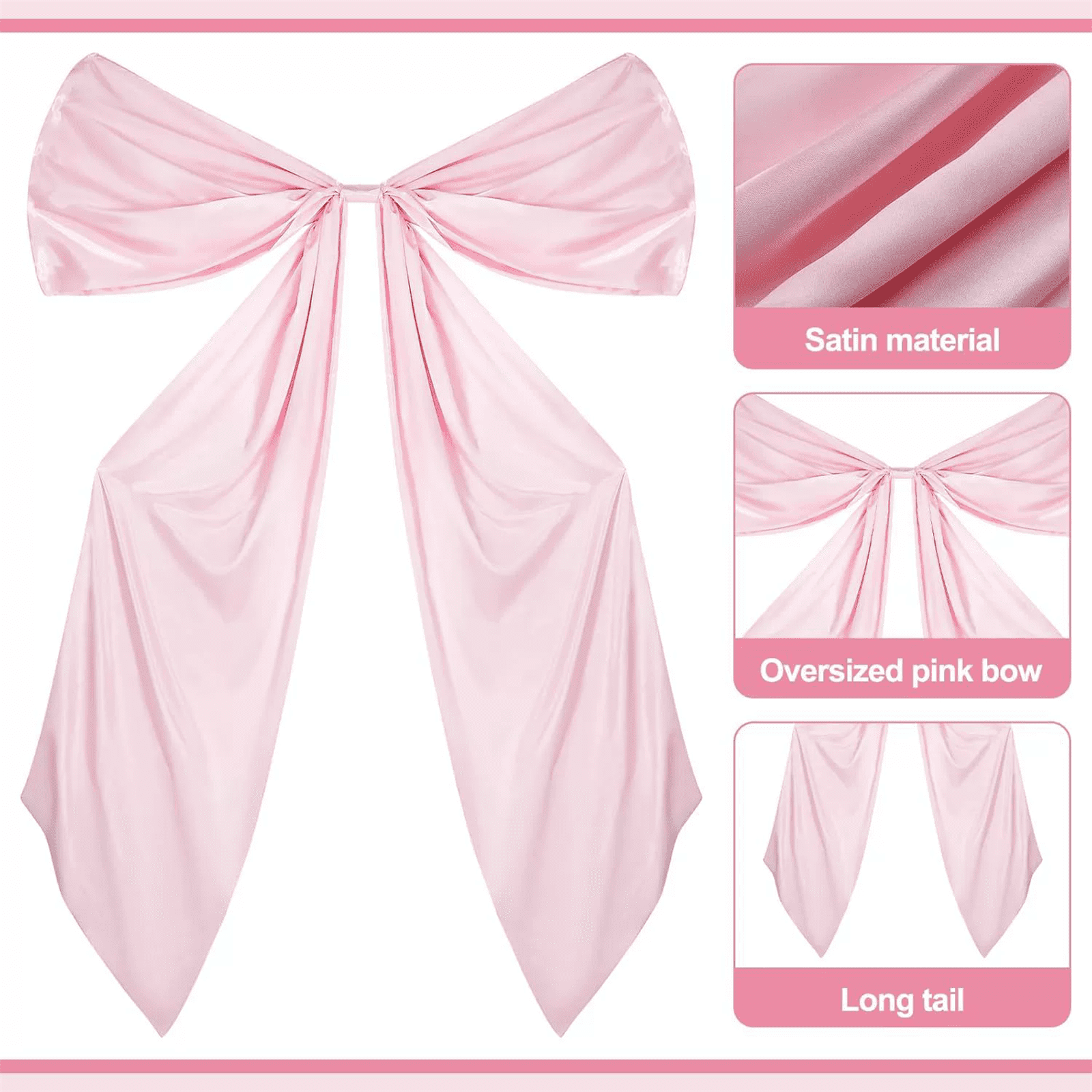Meiiso Birthday Party Wedding Oversized Bow Clearance, 30*30Cm ...