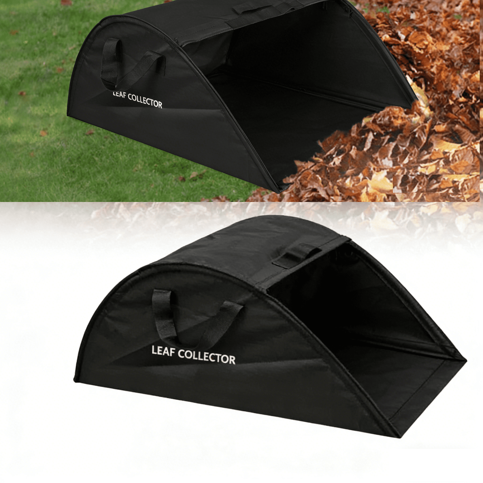 Meiiso Black Large Capacity Garden Leaf Collection Bag 75X50cm, Tear ...