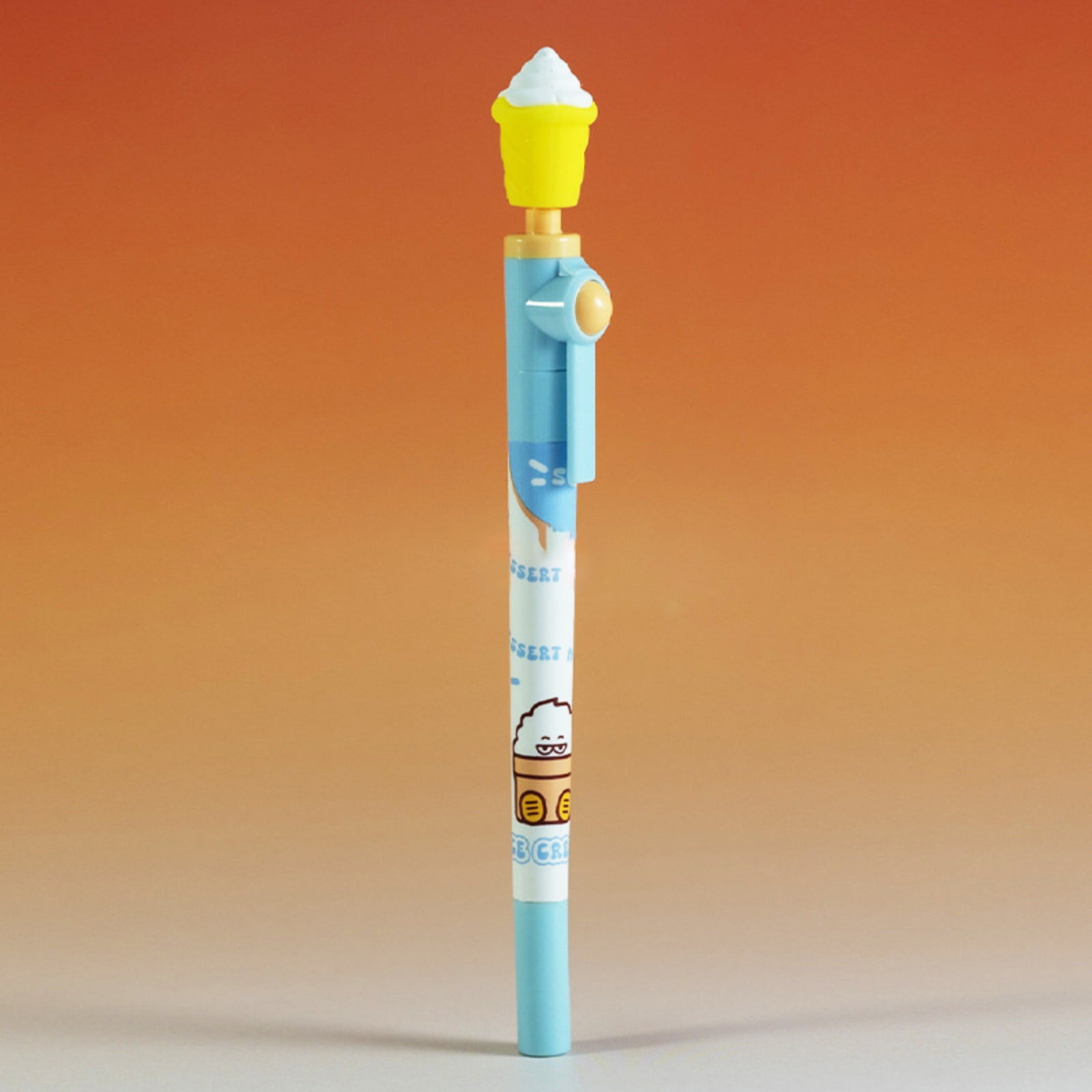 Meiiso Blue Ice Cream Retractable Ballpoint Pen, 1Ml Retractable ...