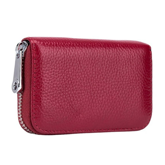 Meiiso Card Holder Blocking Wallet for Women Card Case Wine Red ...