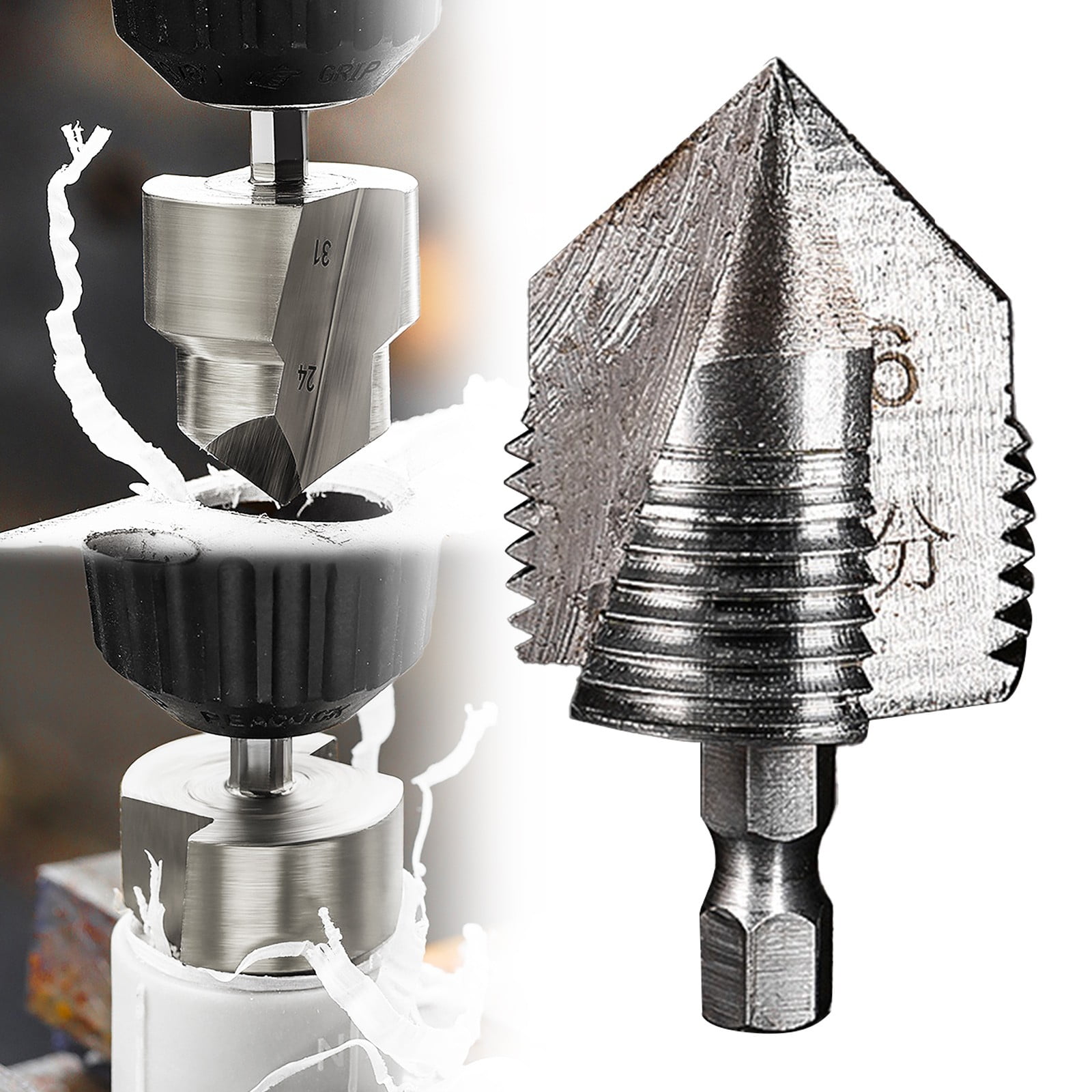 Meiiso Combination Drilling Tap and Tap Drill Bit Set B Hardware ...