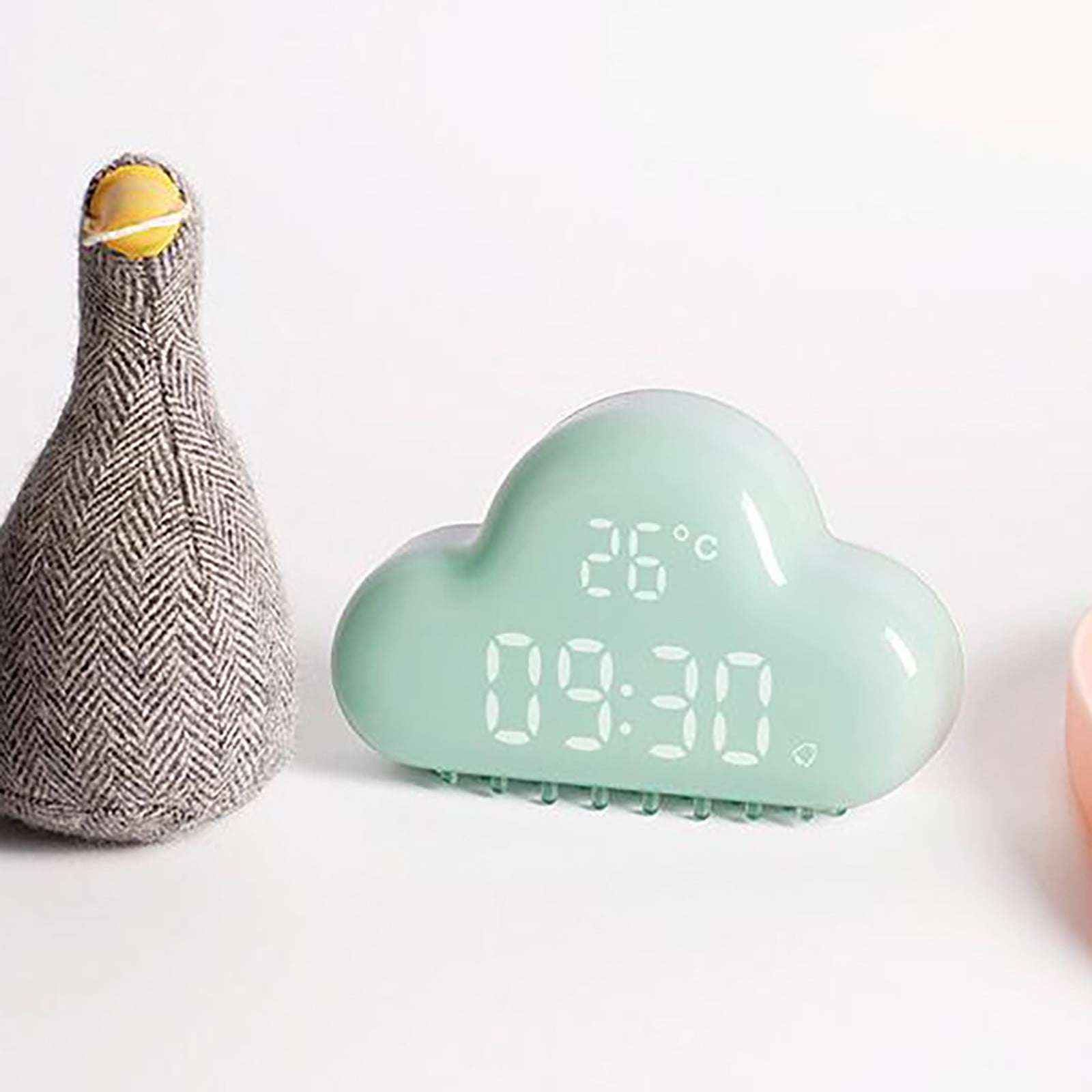 Meiiso Discounted Stock! Desktop Clock, Creative Cloud Alarm Clock Mute ...