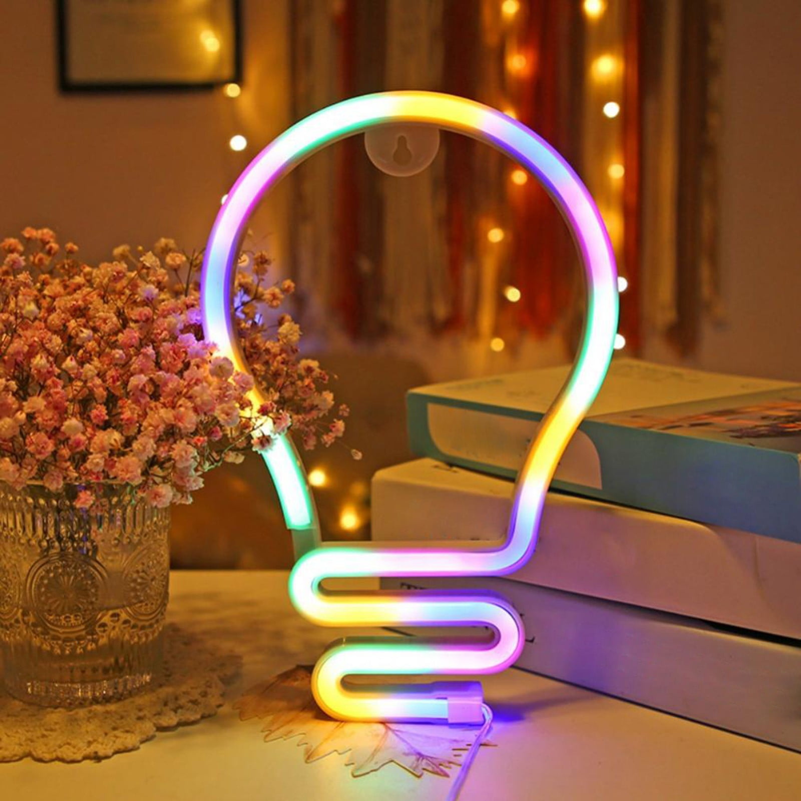 Meiiso Discounted Stock! Neon, Light Bulb Neon Sign Led Neon Lights Usb ...