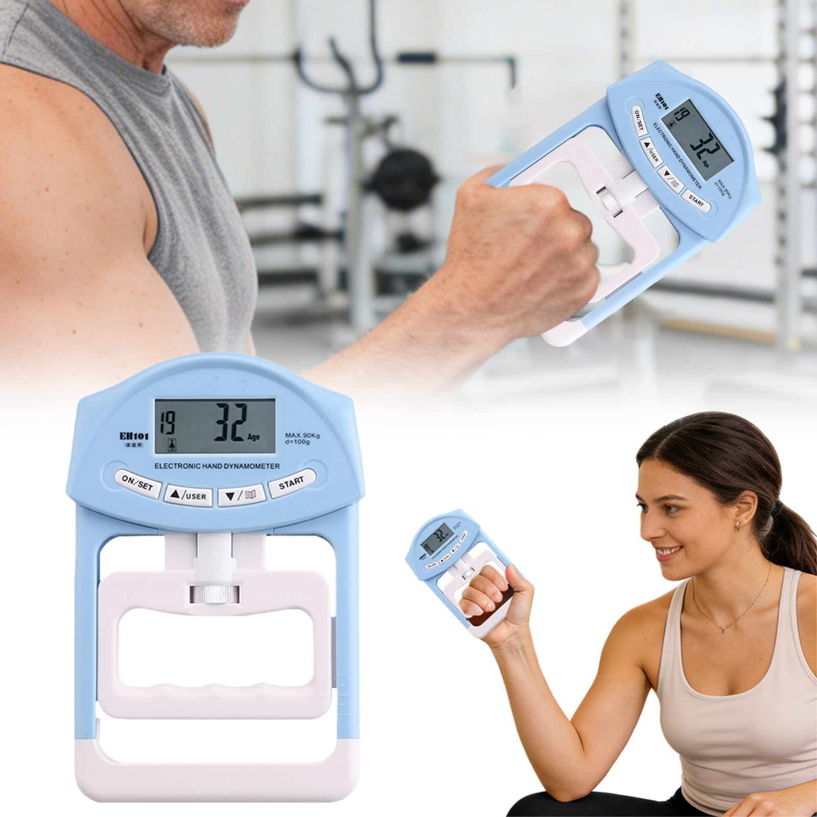 Meiiso Electronic Hand Grip Strength Measuring Device Digital ...