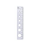 Meiiso Flexible Ruler, 15Cm Wavy-Edge Ruler - Fun Holes for Easy ...