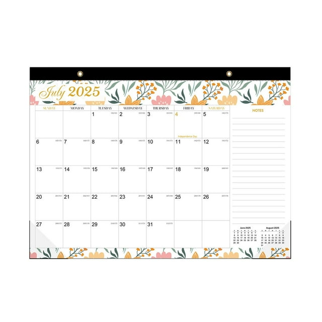 Meiiso Floral Design 2025-2026 Wall Calendar - July 2025 to Dec 2026 ...