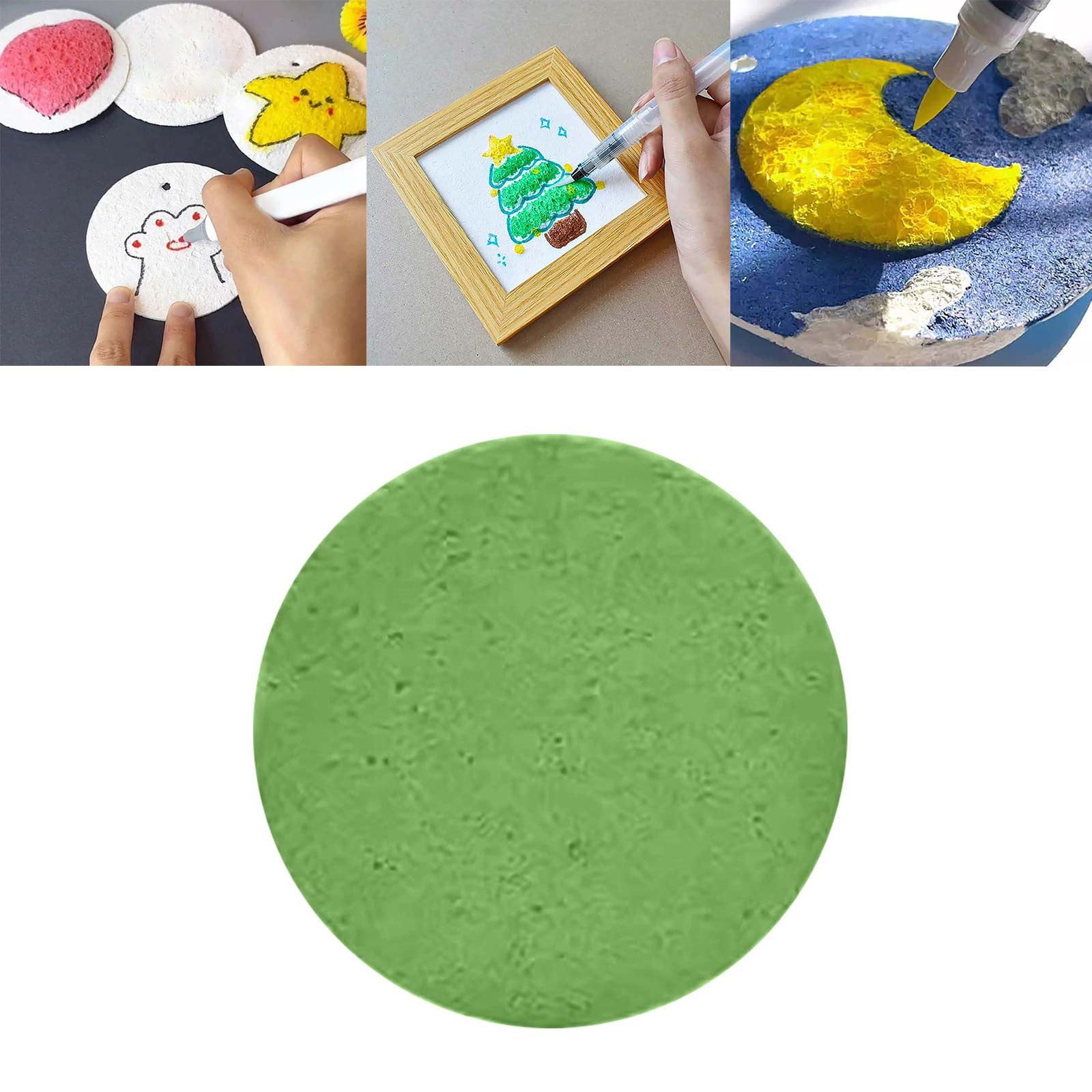 Meiiso Foam Texture Drawing Paper Green Clearance, 12*7Cm 3D Foam ...