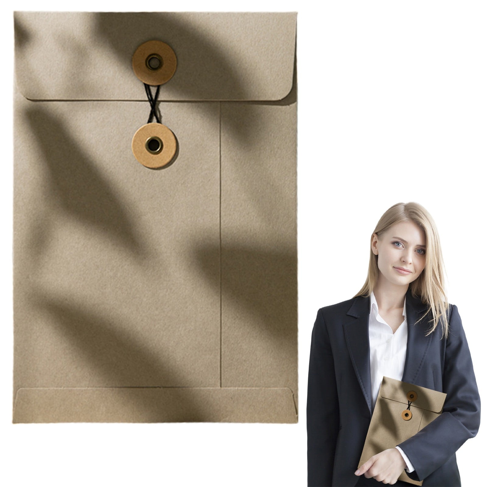 Meiiso Grey A5 File Envelope, Thread Seal Document Organizer ...