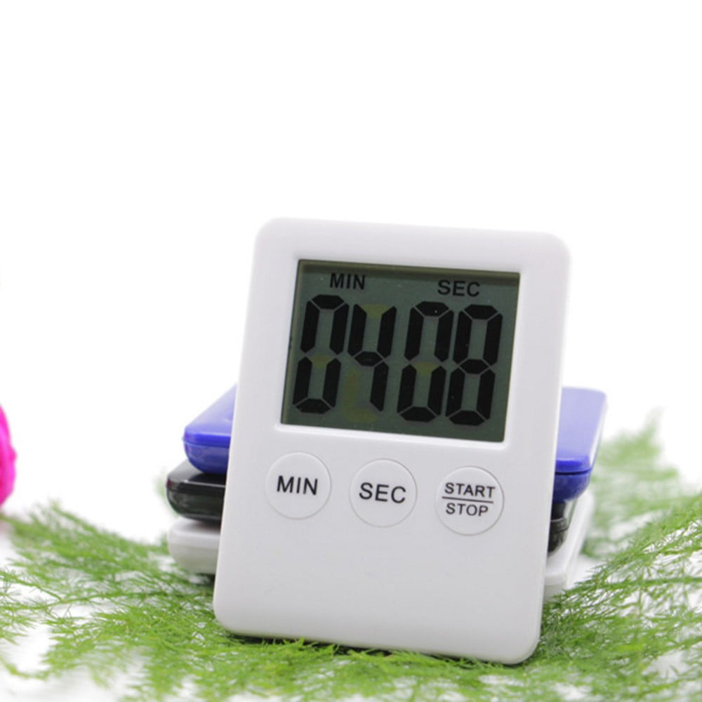 Meiiso Kitchen Digital Timer, Black Digital Kitchen Timer - Loud Alarm ...