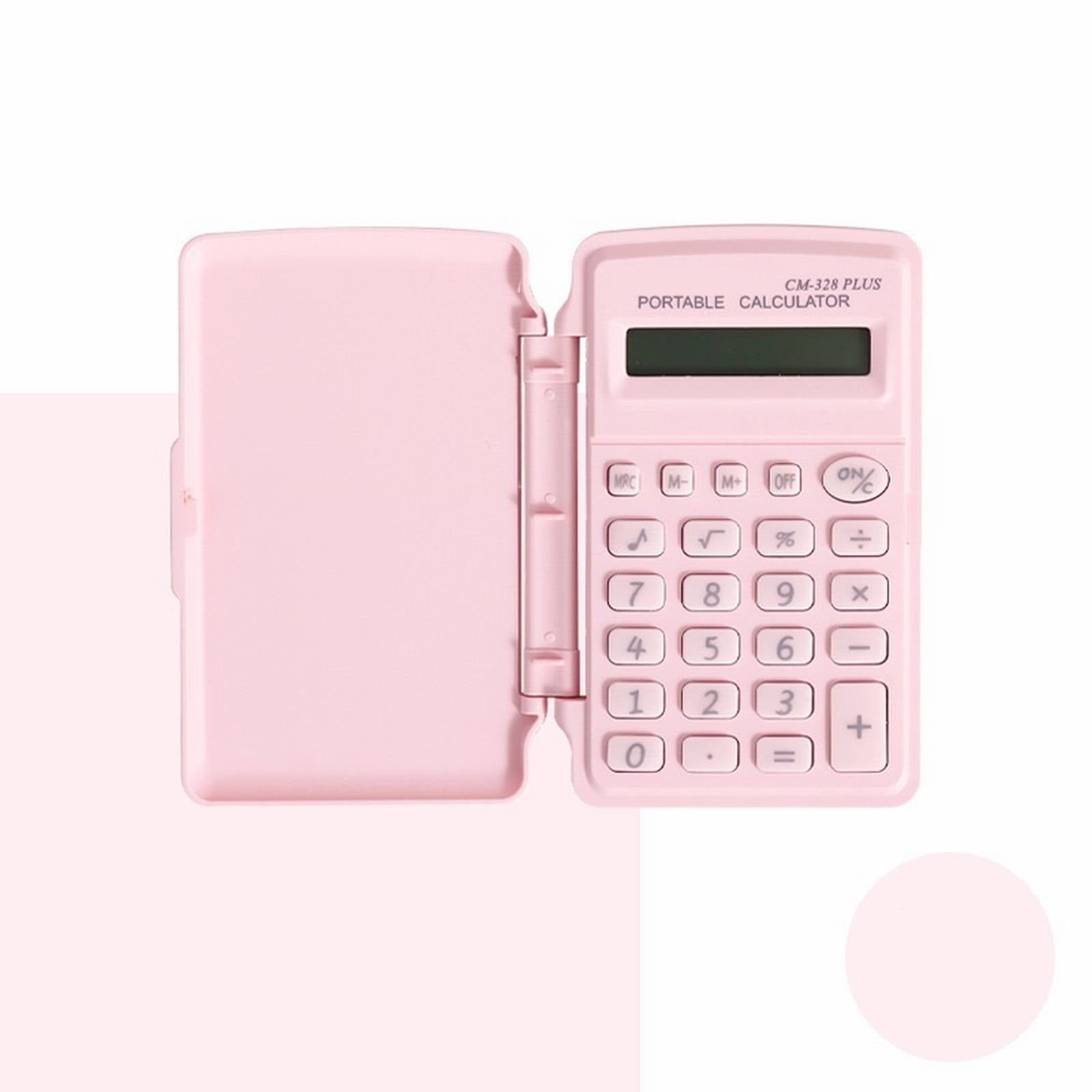 Meiiso Pink Small Calculator, 8-Digit LCD Display sch l Supply ...