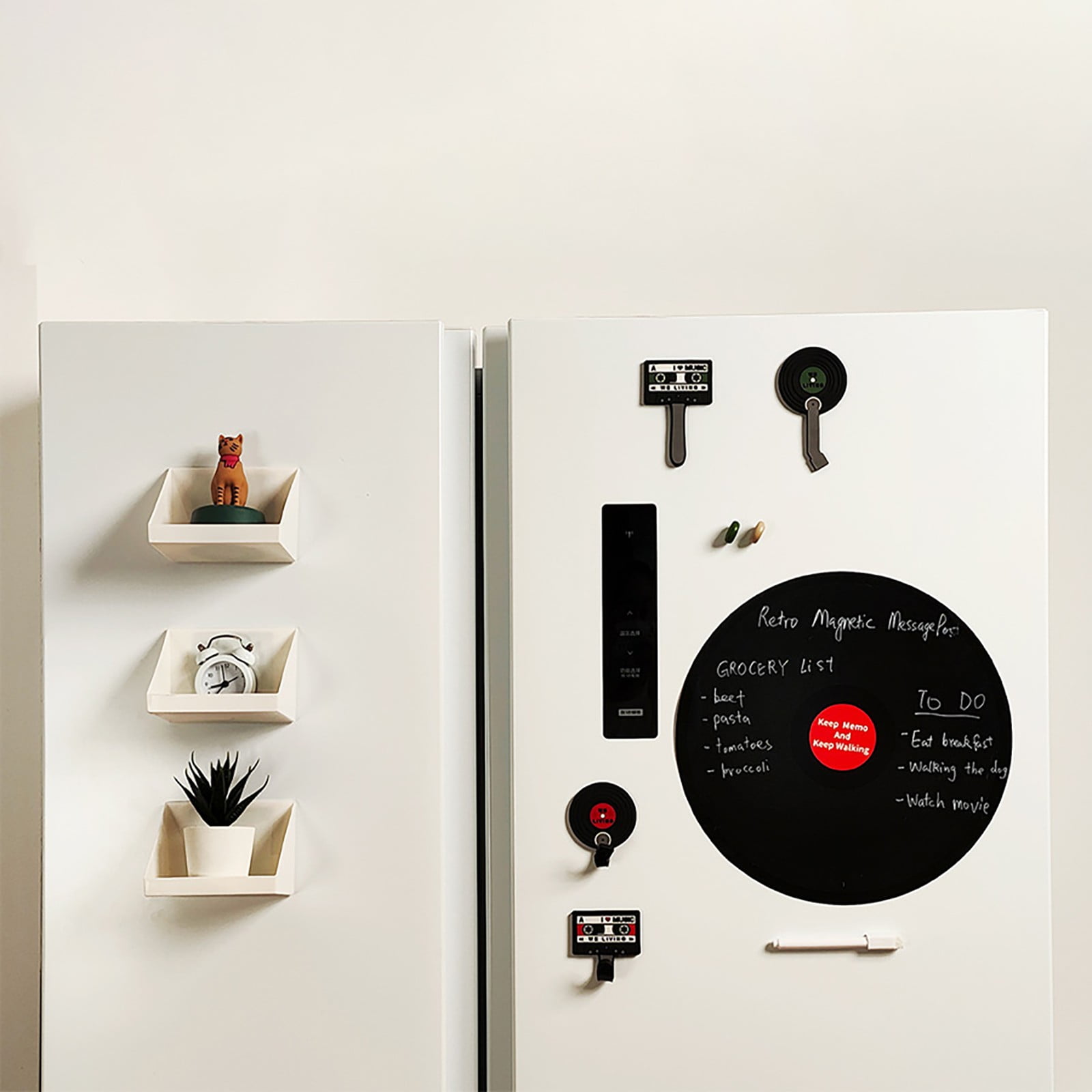 Meiiso Retro Fridge Magnet Message Board, Retro Fridge Magnets Erasable ...