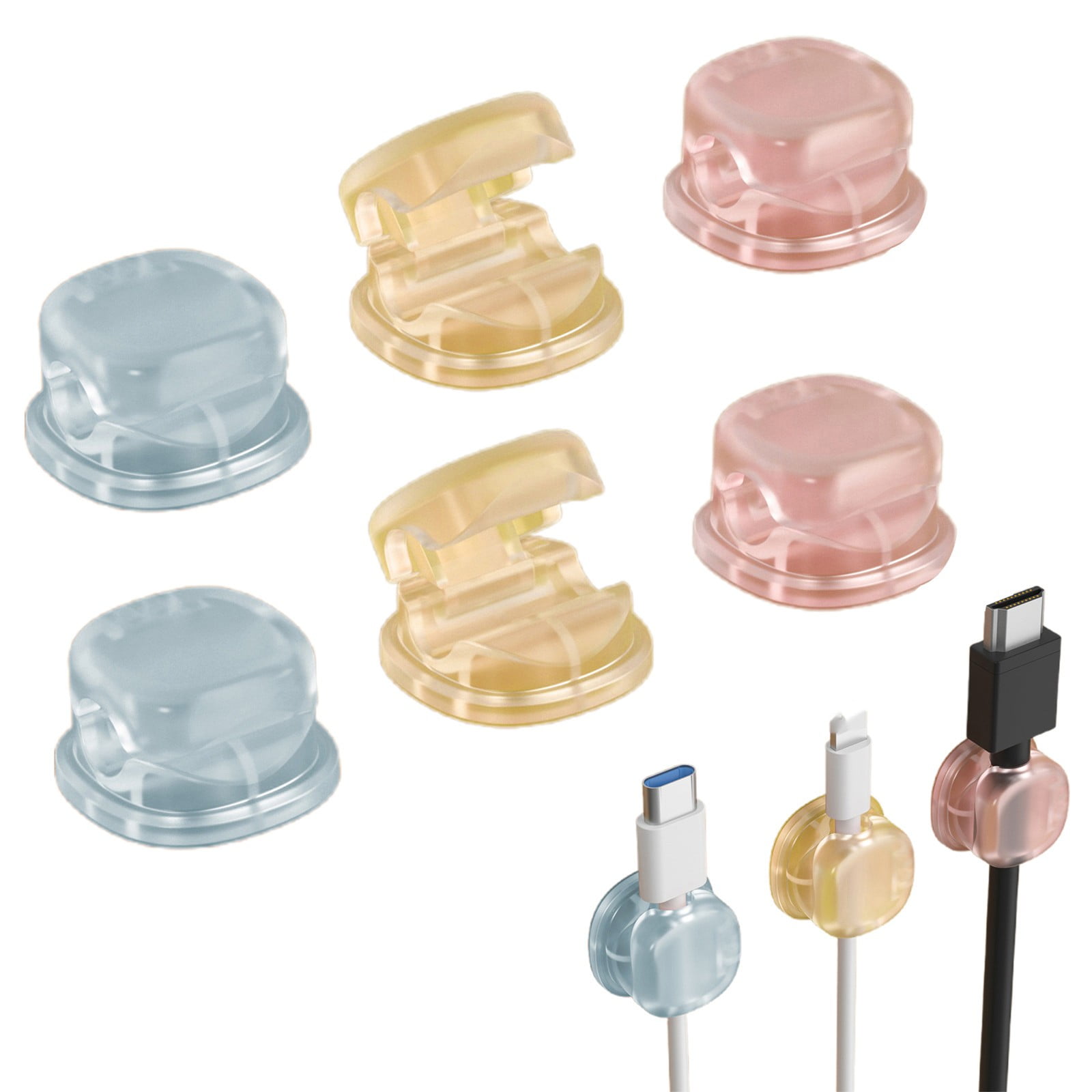 Meiiso Self-Adhesive Cable Organizer Colorful, Cable Organiser ...