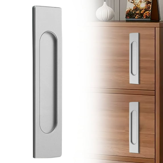 Meiiso Square Gentleman Gray No Drill Stick On Sliding Door Pull Handle ...