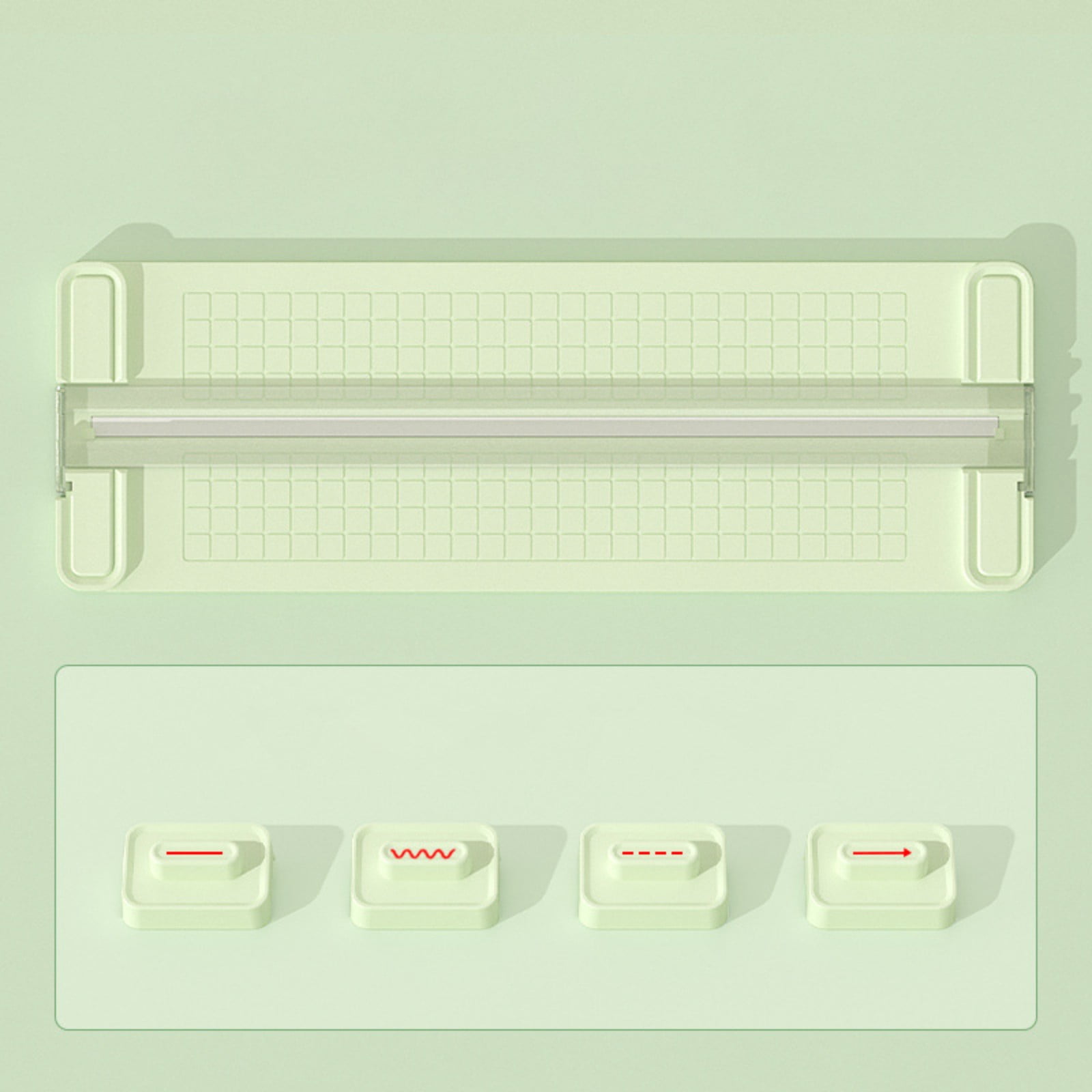 Meiiso Style E Bidirectional Paper Cutter, Straight/Dotted/Wavy Blade ...