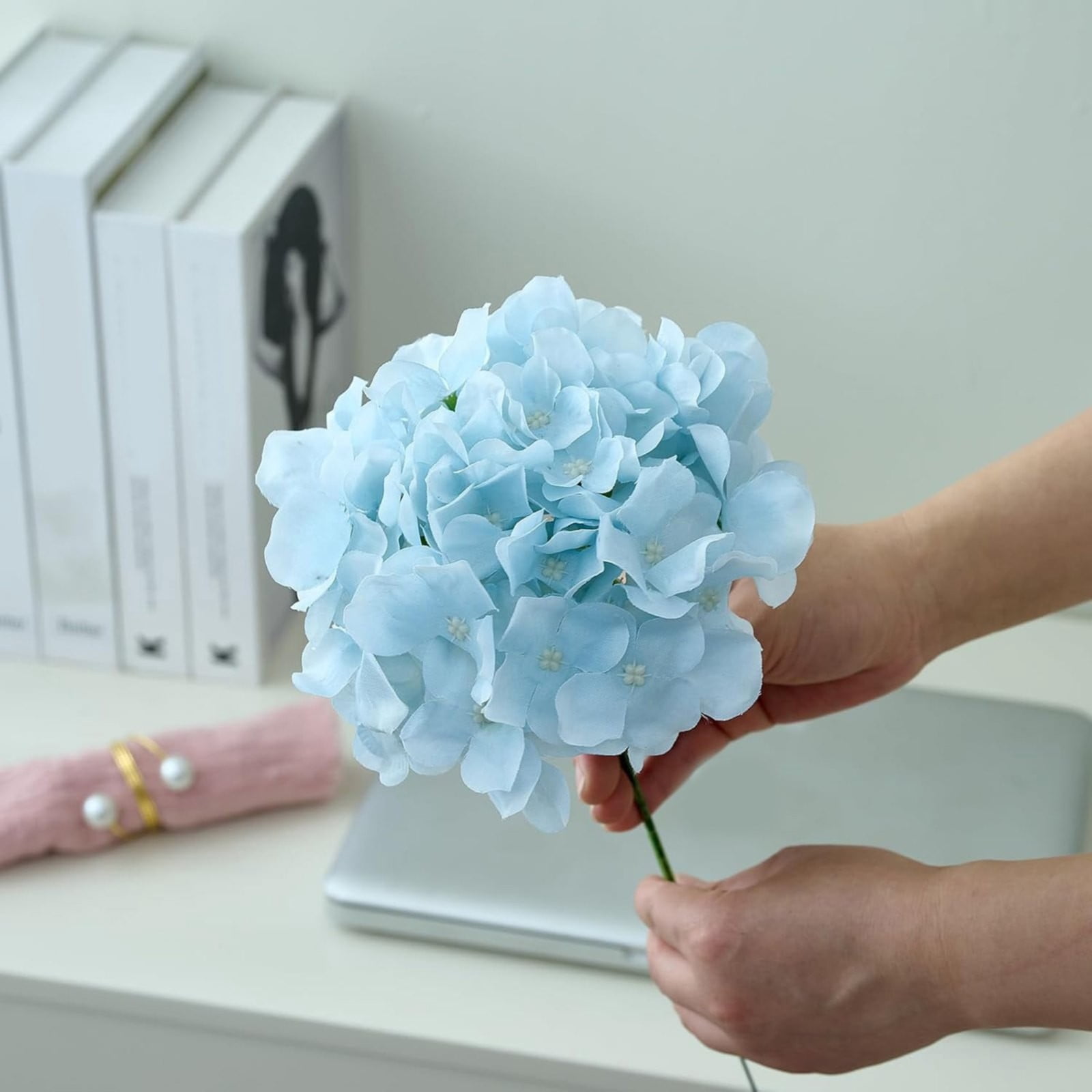 Meiiso Today'S Specials Hydrangea Artificial Flower Blue, Artificial ...