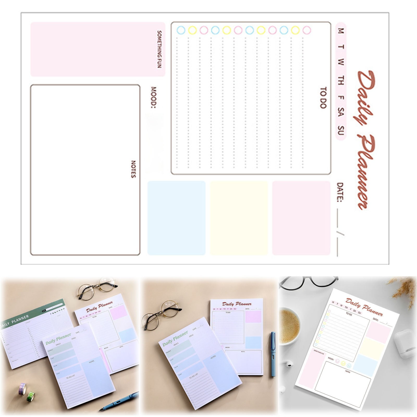 Meiiso Vertical Daily Tear-Off Journal - Efficiency Memo Book (Style A ...