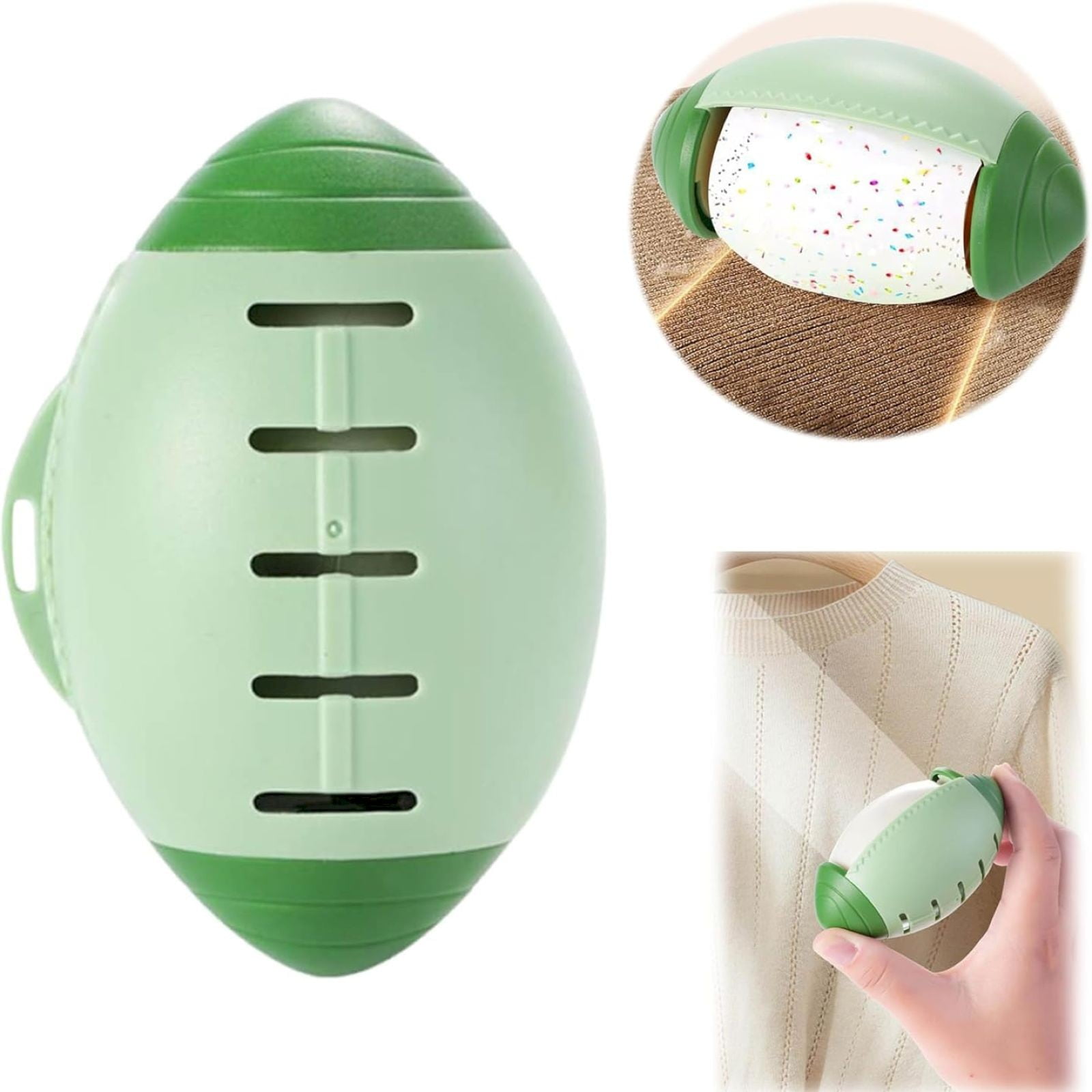 Meiiso Washable Lint Remover Green, Reusable Lint Rollers Washable Pet ...