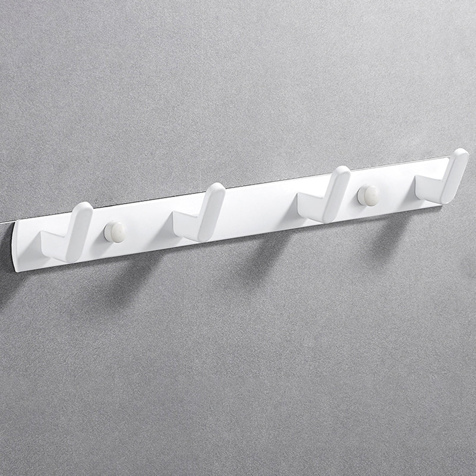 Meiiso White Coat Hook 4 Hooks Household Hooks, Wall Mounted Coat Rack ...