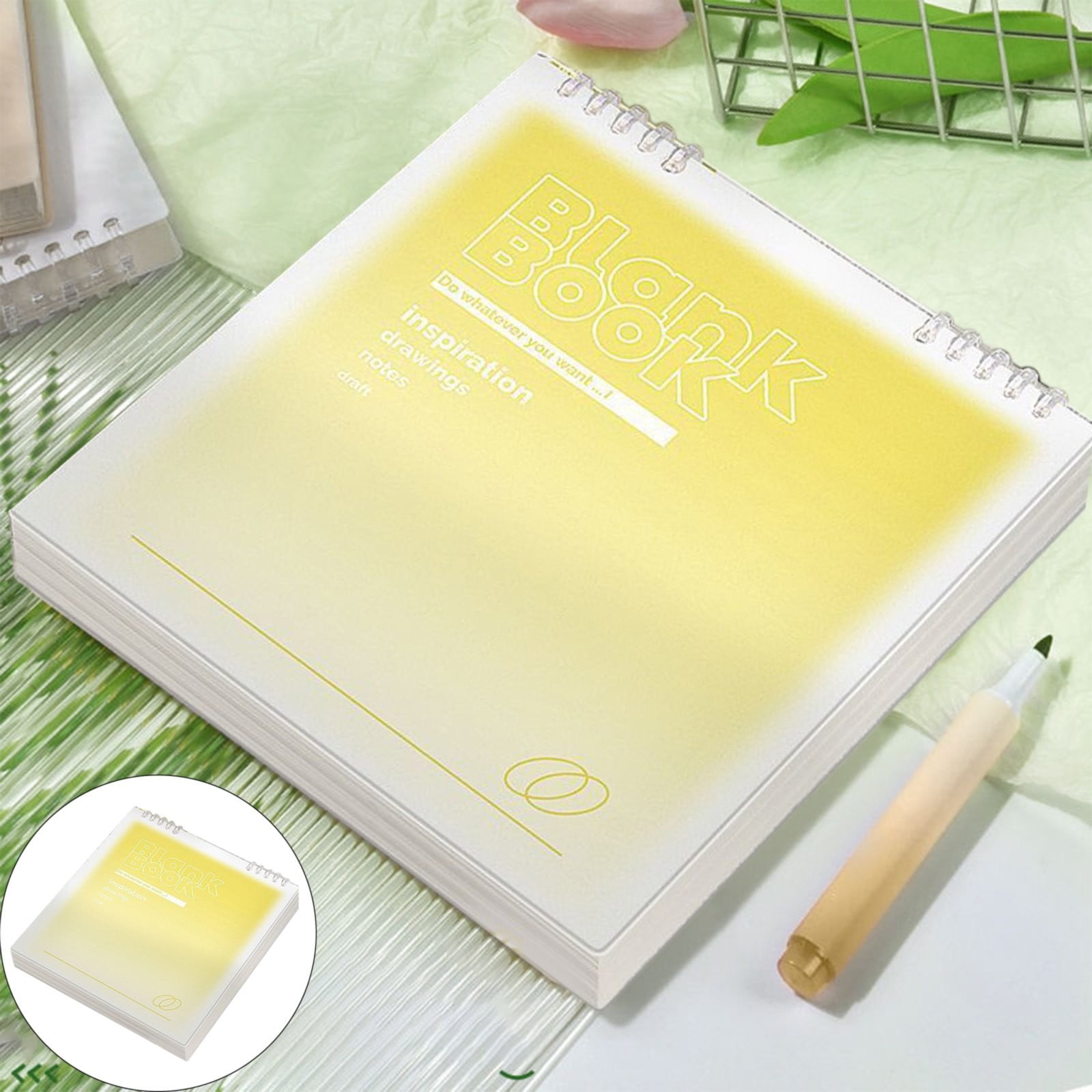 Meiiso Yellow Spiral Notebook - 120-Page Study Journal, Large Inventory ...