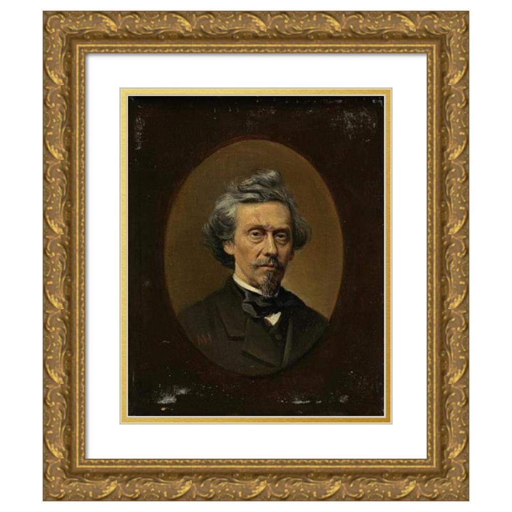 Meijer Isaäc de Haan 15x18 Gold Ornate Wood Frame and Double Matted ...