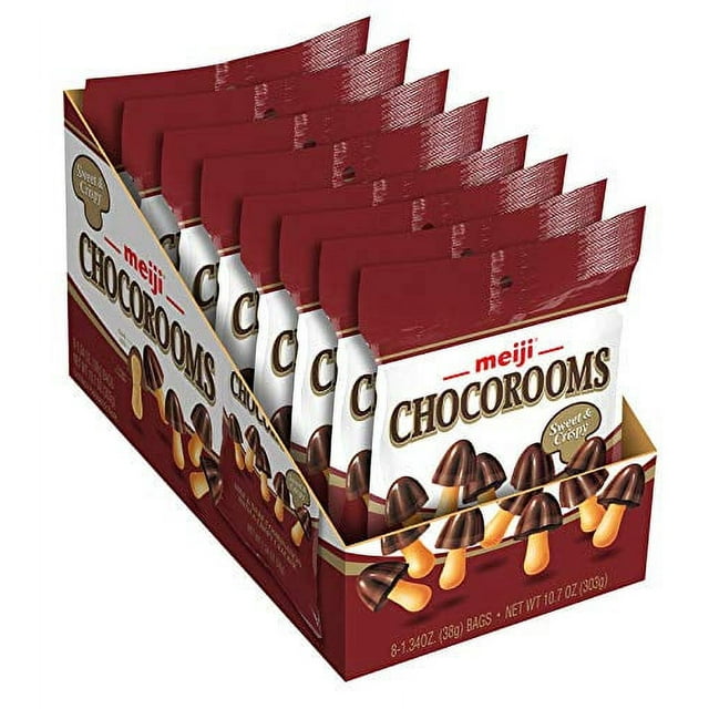 Meiji Chocorooms Crispy Crackers RE32Milk and Dark Chocolate ...