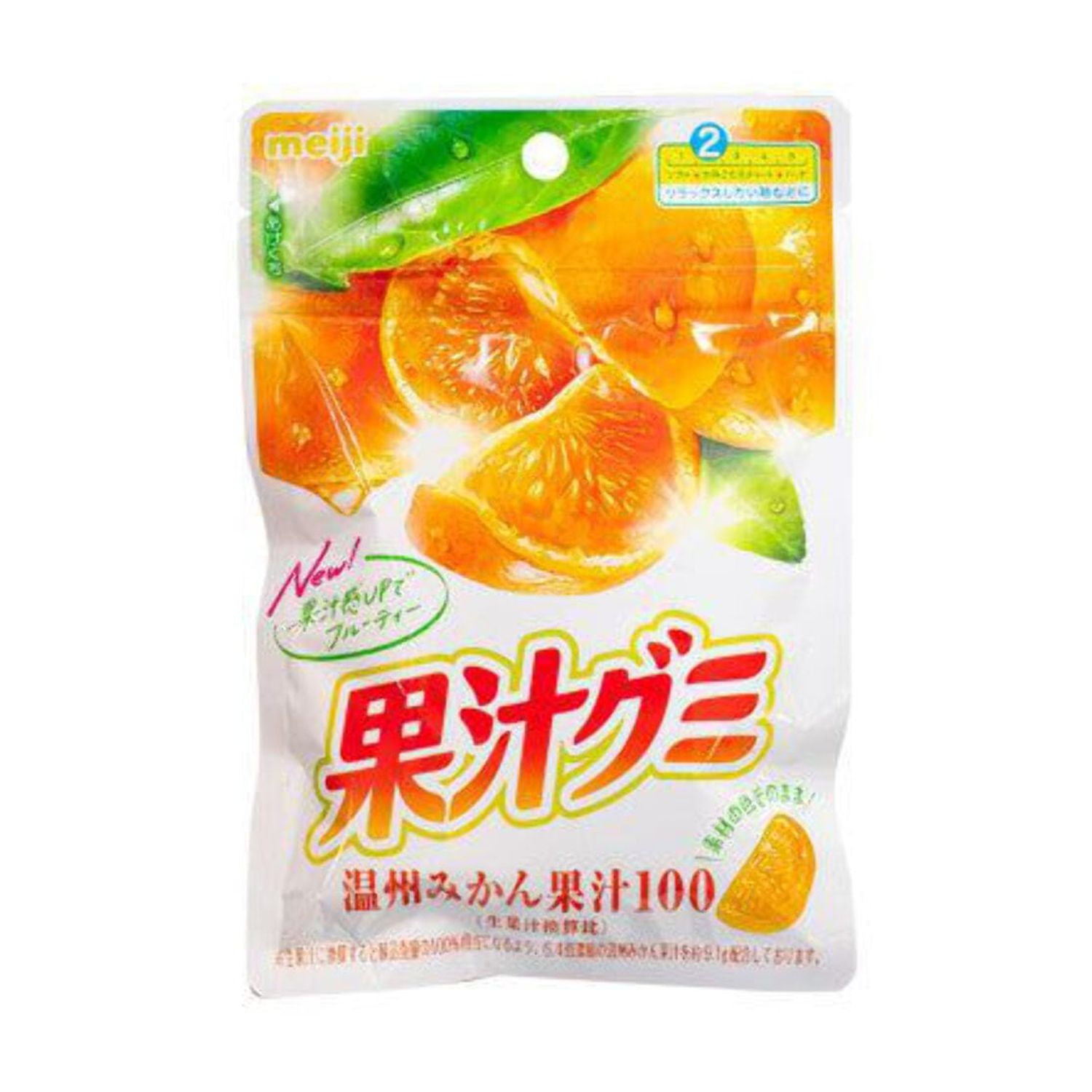 Meiji Fruit Juice Gummi Onshu Mikan Flavor 54g Japanese Gummy Candy - Tokyo Snack Land - Walmart.com