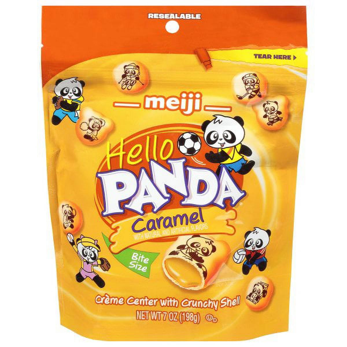 Meiji Hello Panda Caramel Bite Size Candies - 7-oz. Resealable Bag ...