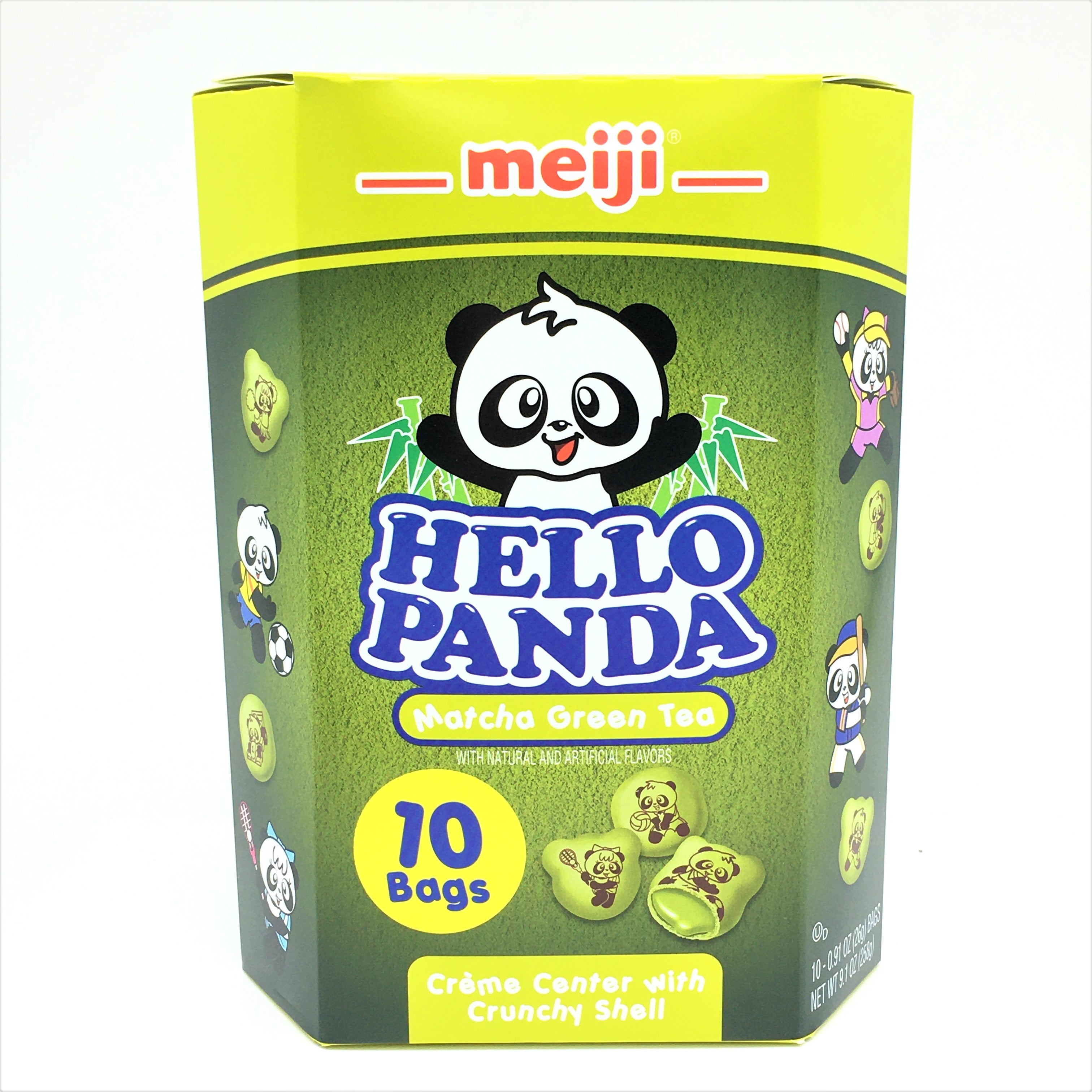 Meiji Hello Panda Cookie-Matcha Green Tea 10 X26g Bags - Walmart.com