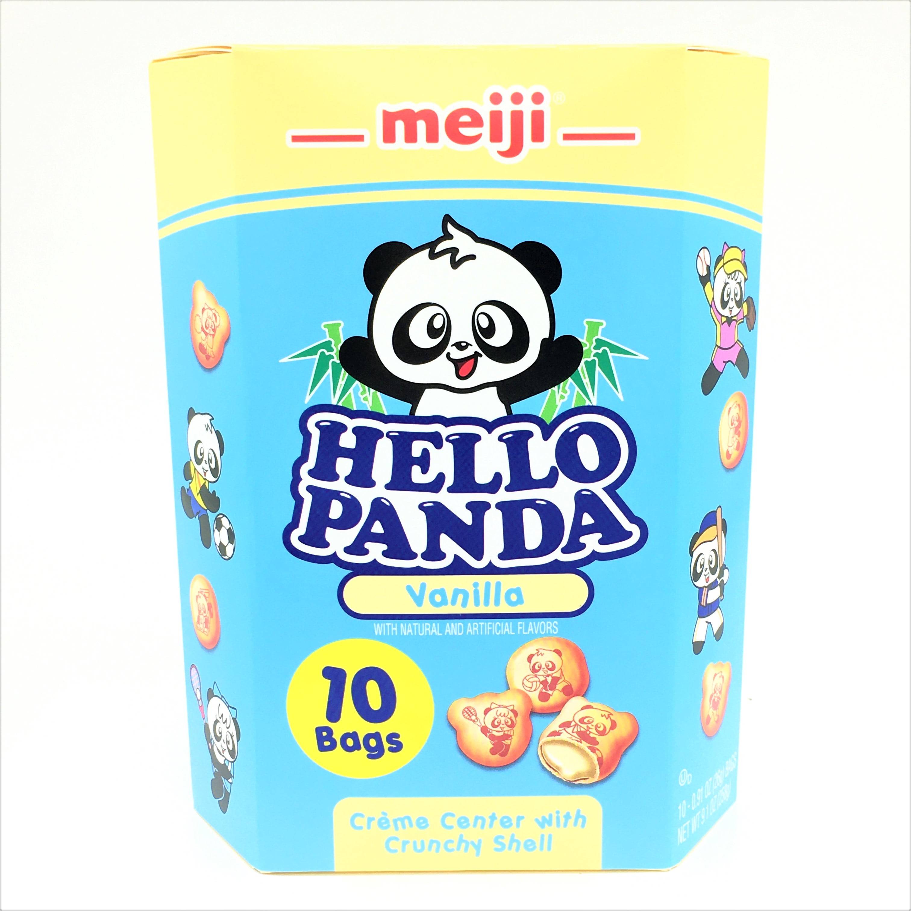 Meiji Hello Panda Vanilla Cookies, 10 Pack of 26g Bags, Made in USA ...