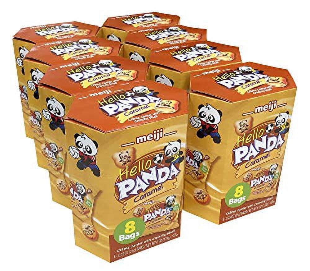 Meiji Hello Panda Cookies, Caramel CrÃ¨me Filled - 6 oz, Pack of 8, 64 ...