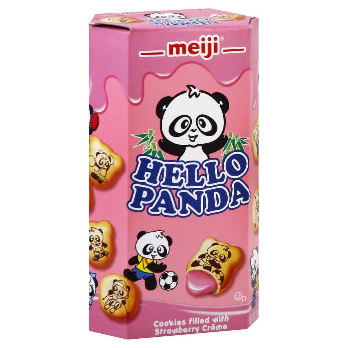 Meiji Hello Panda Filled Cookies with Strawberry Creme, 2.1 Oz ...