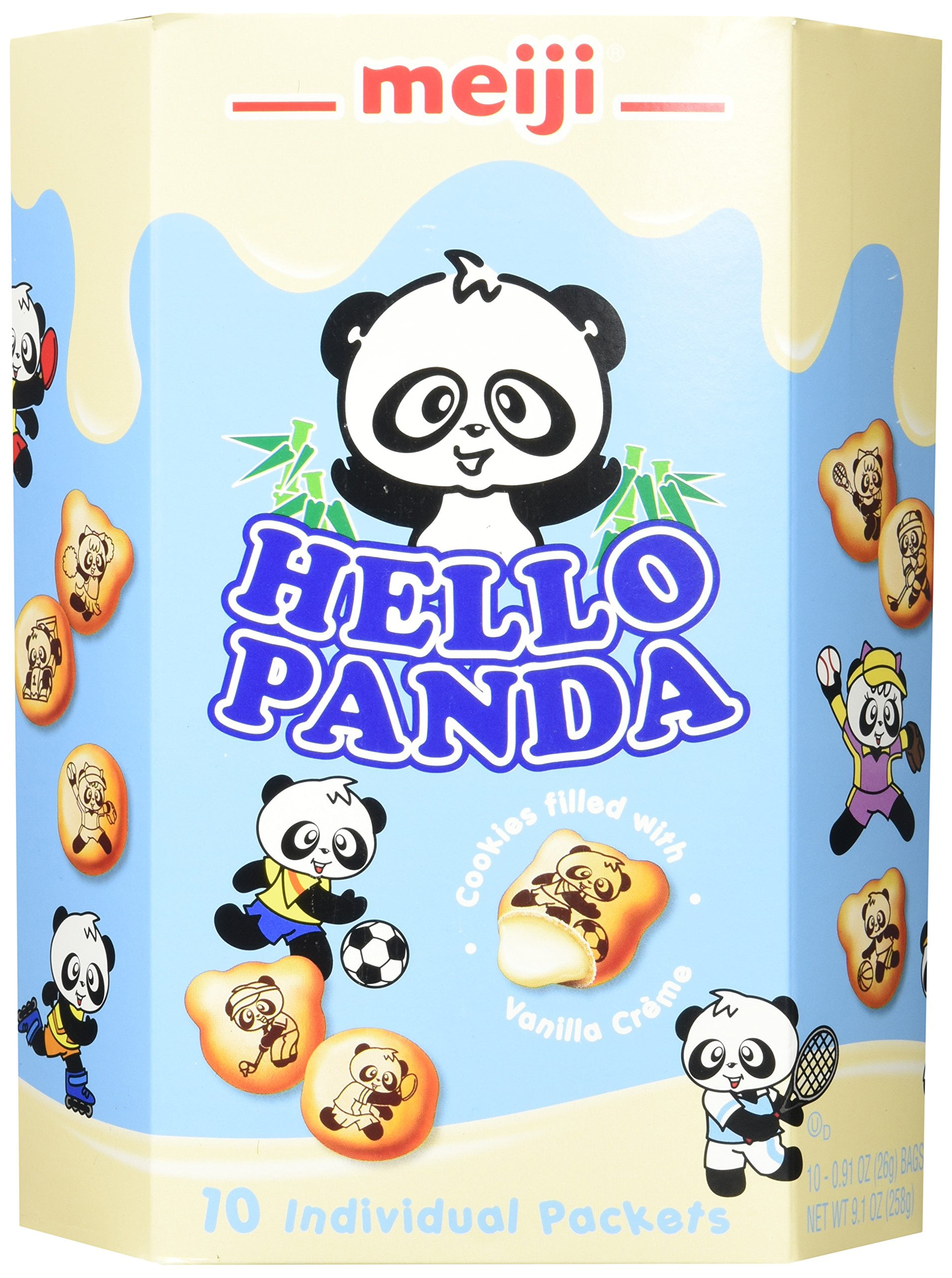 Meiji Hello Panda Family Pack HYZ01 Cookie, Vanilla, 9.1 Ounce ...