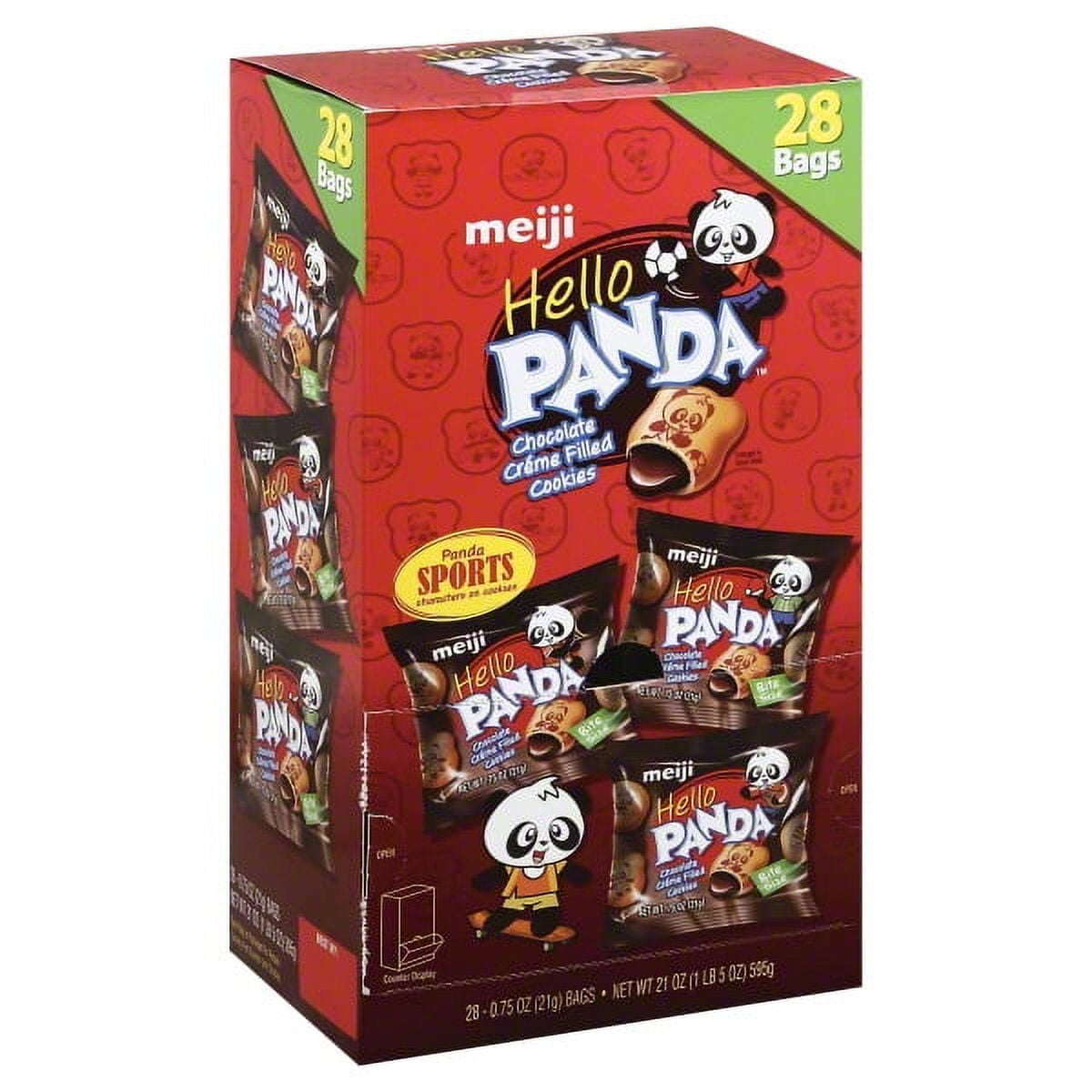 Meiji Hello Panda Chocolate Creme Filled Cookies 32 Bags - Walmart.com