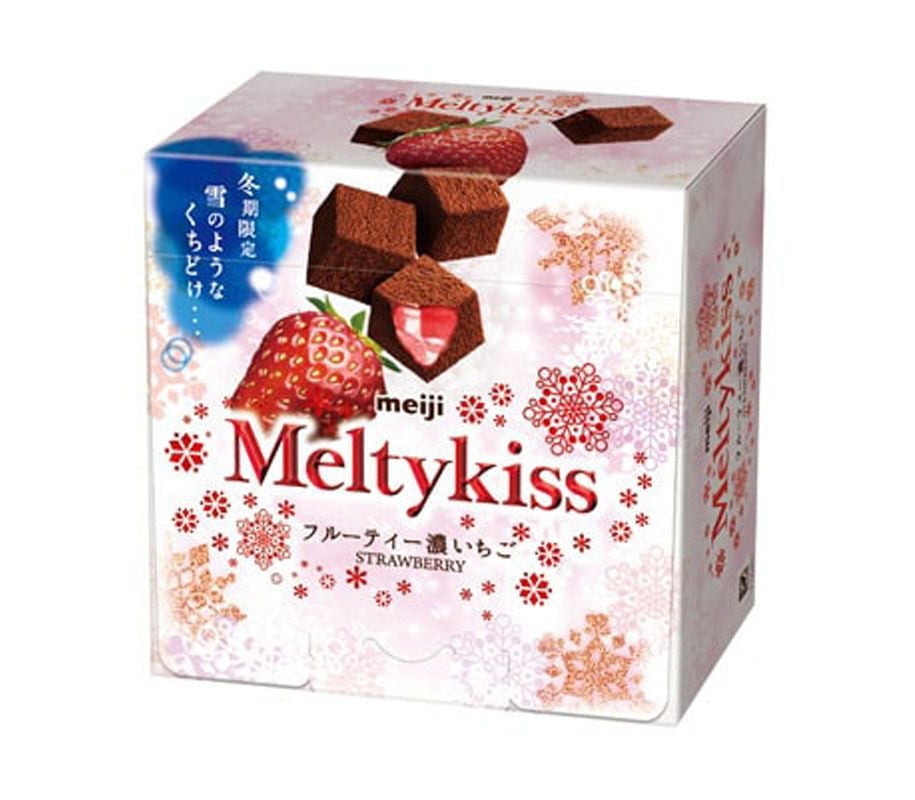Meiji Meltykiss Rich Strawberry Chocolate Candy 52 g Box - Walmart.com