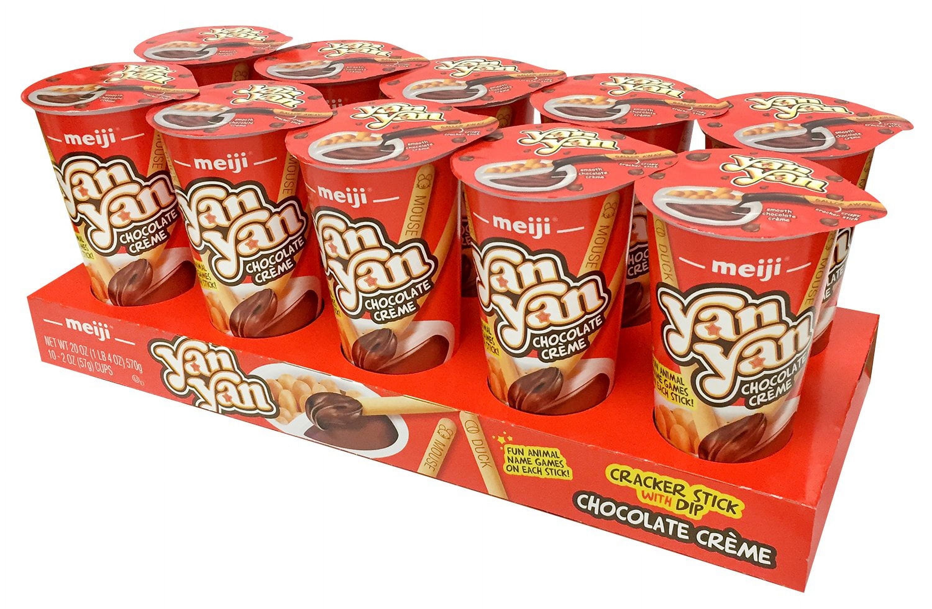 Meiji, Yan Yan Chocolate Crème Dipping Sticks, 2 oz, Pack of 10 ...