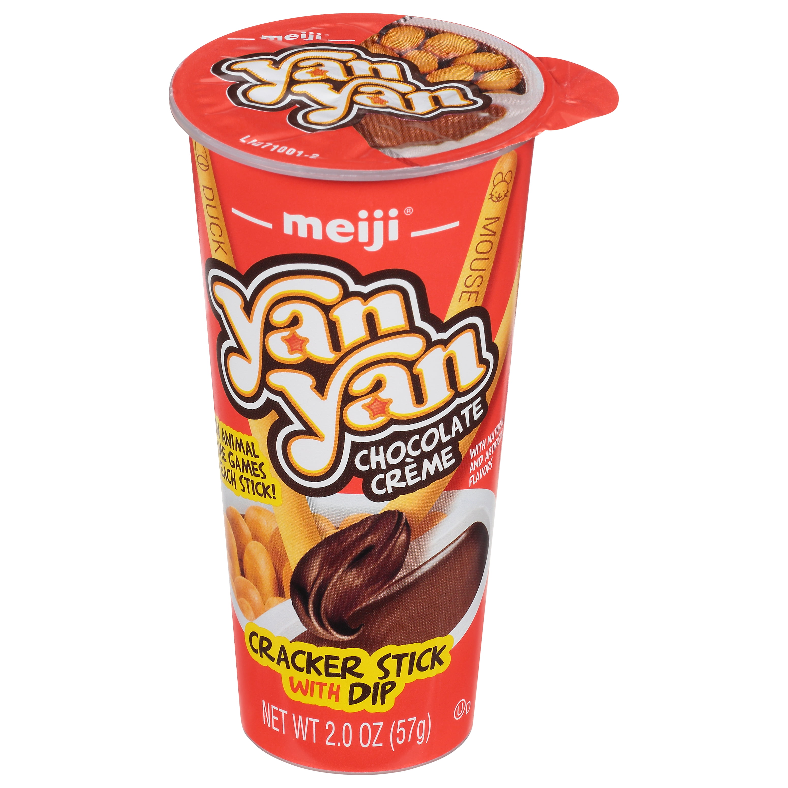 Meiji Yan Yan Cracker Stick With Dip Chocolate Creme, 2.0 OZ - Walmart.com