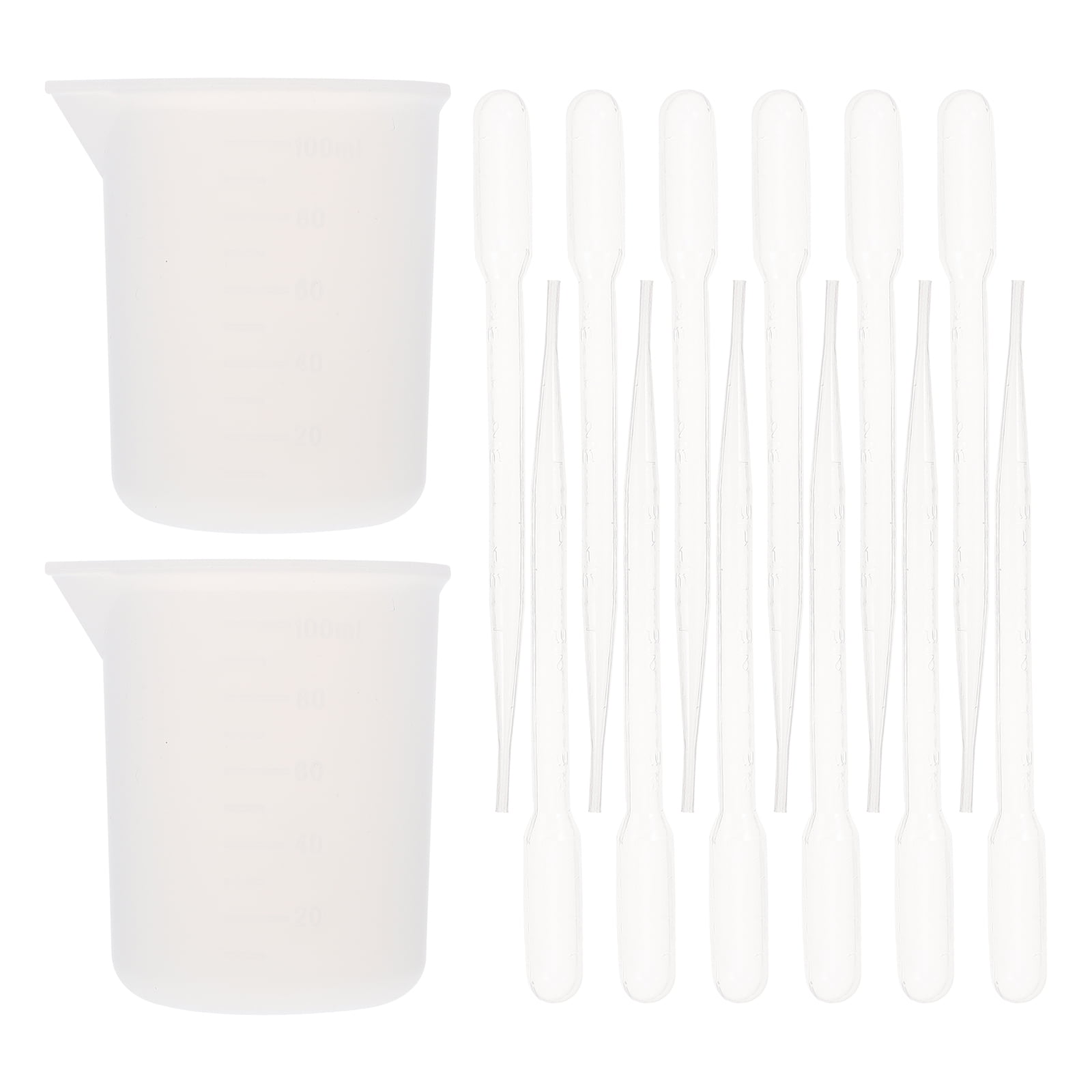 Meijiashe 1 Set Graduated Measuring Cups Liquid Measuring Cups Droppers ...